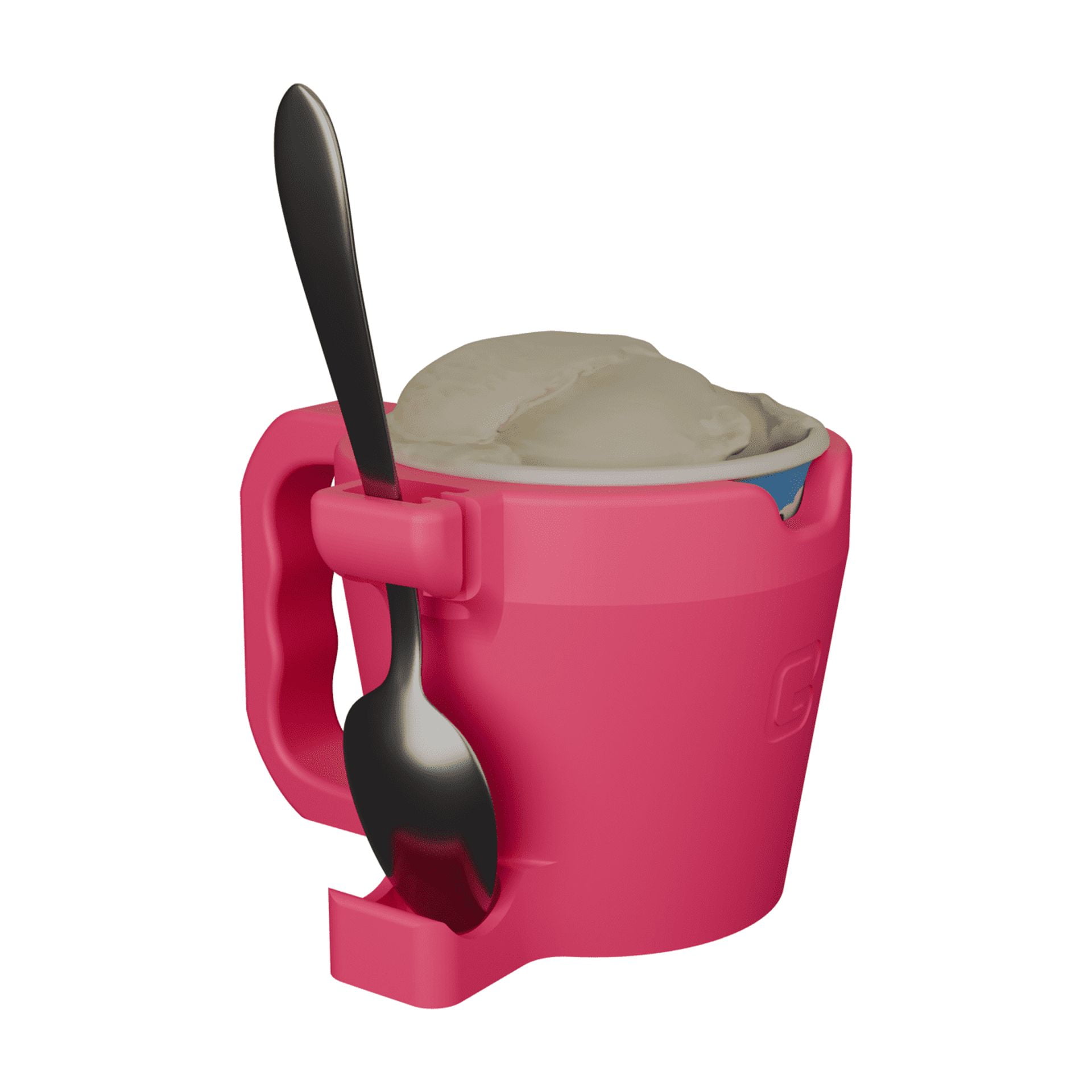 FrostGrip – Ice Cream Pint Holder with Built-in Spoon Rest, No More ...