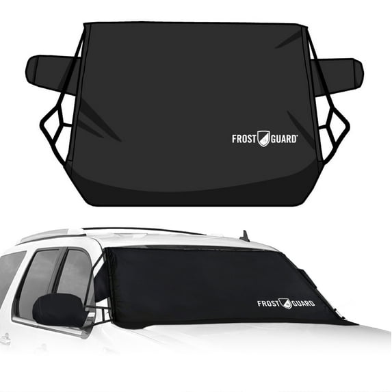 FrostGuard Deluxe Winter Guard, XL - Full-Coverage Car Windshield Cover ...