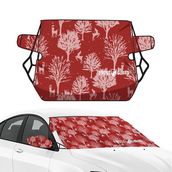 FrostGuard Deluxe Full-Coverage Car Windshield Cover for Ice & Snow ...