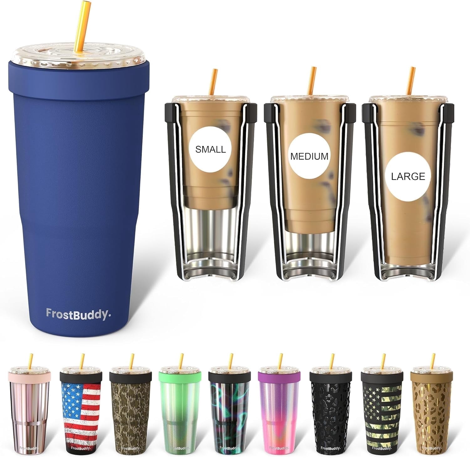 Frost Buddy, To Go Buddy Stainless Steel Tumbler, 30 oz, Navy - Walmart.com