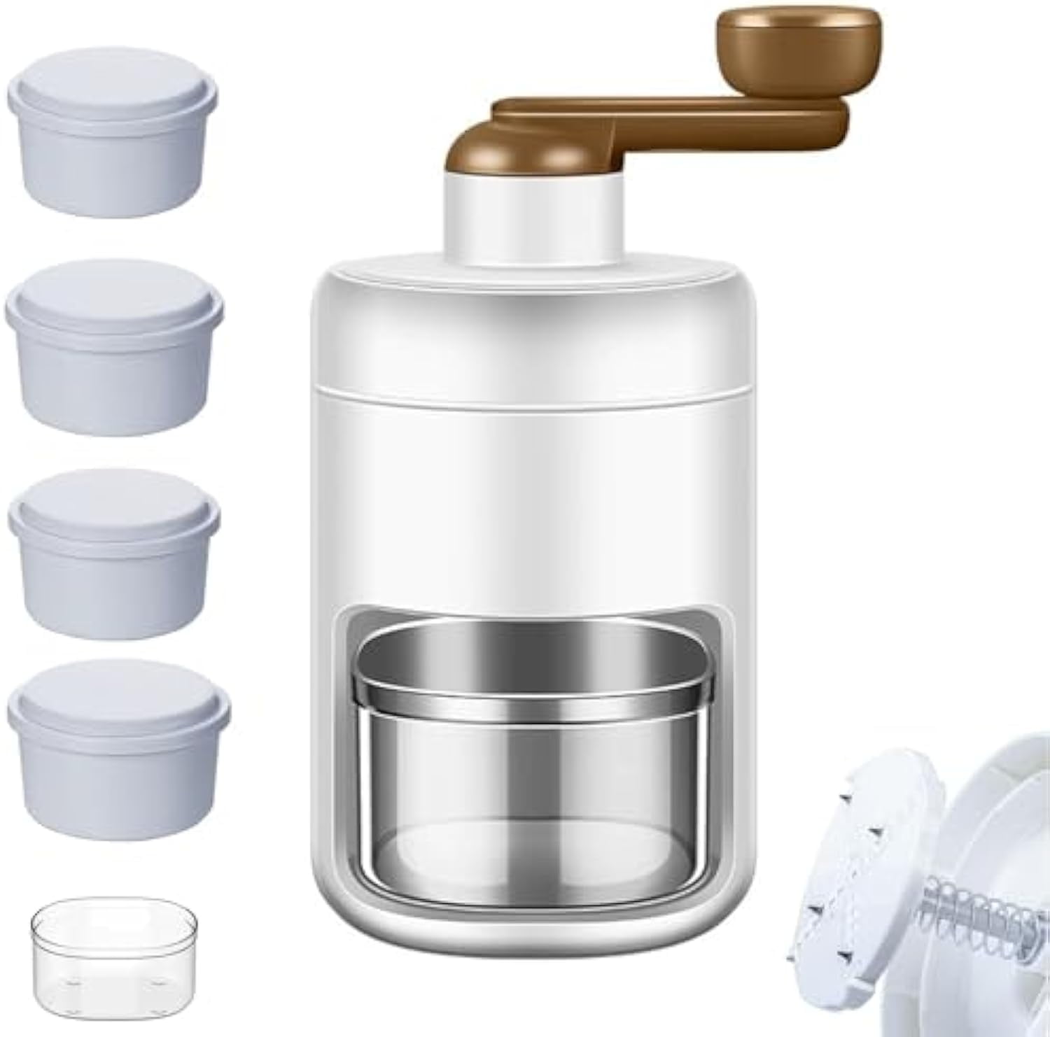 Frostcrush, Shaved Ice Machine, Portable Snow Cone Machine, Mini Hand ...