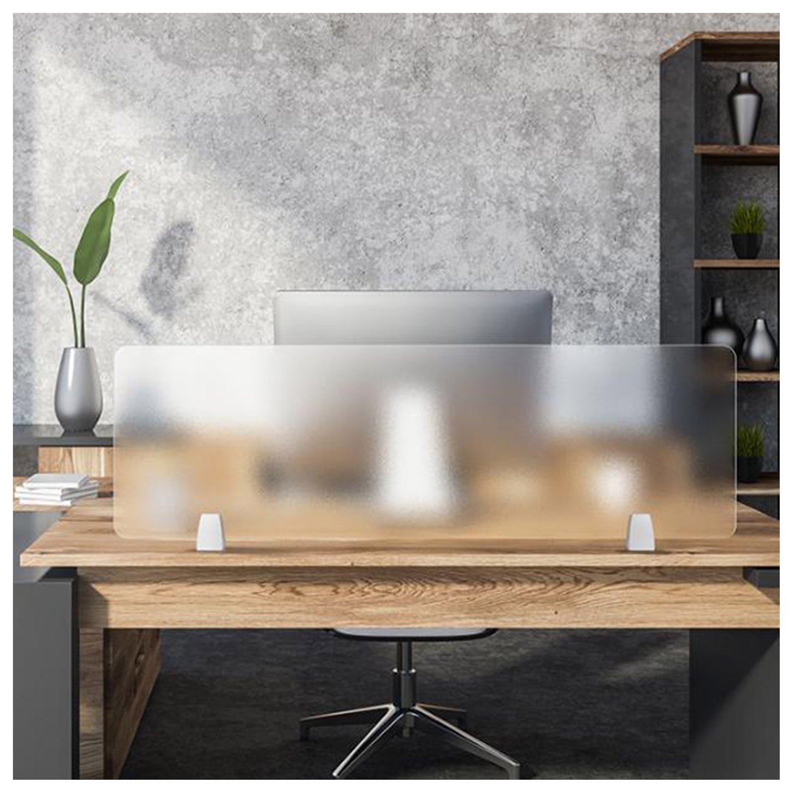 Frosted Acrylic Desk Divider Privacy Shield,Privacy Separation Baffle ...