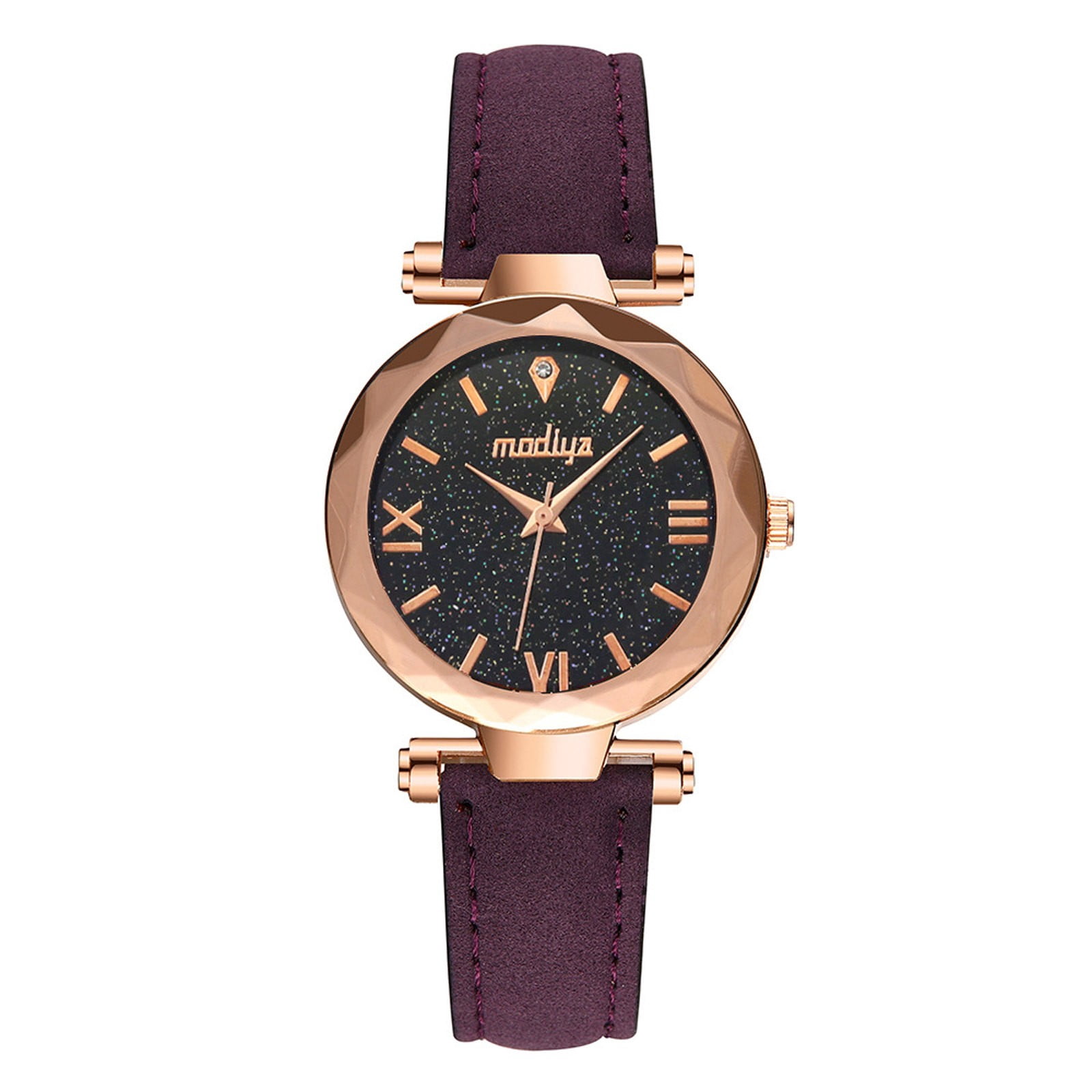 Frosted Belt Point Watch Wrist Watch for Elderly Scale Dotted UniCute ...
