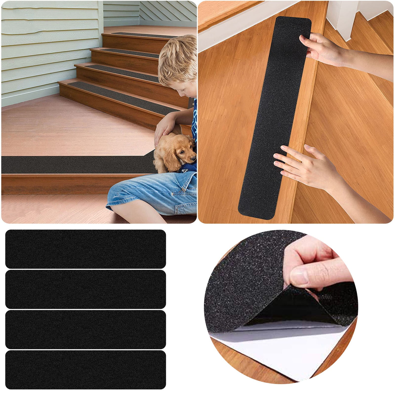 Frosted Black Stair Strip Wear Tape Step Step Stair Sticker - Walmart.com