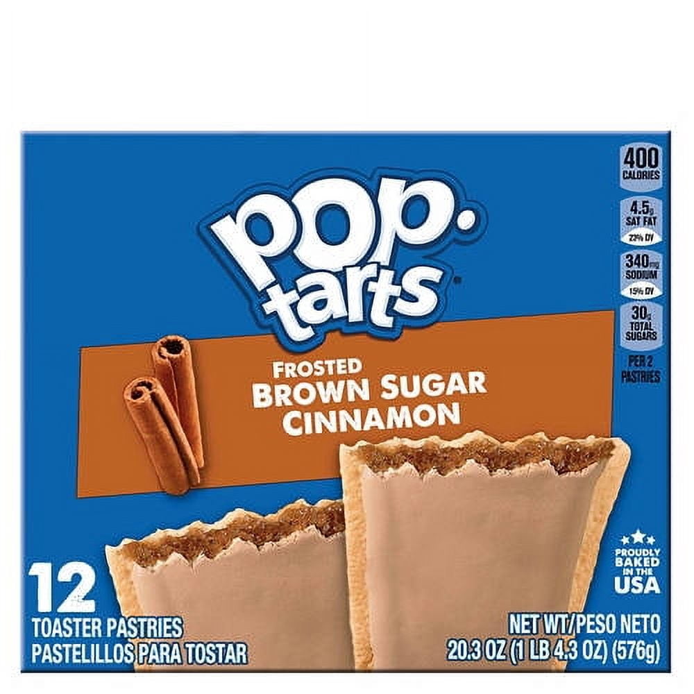 Frosted Brown Sugar Cinnamon Pop Tarts Toaster Pastries, 12 count ...