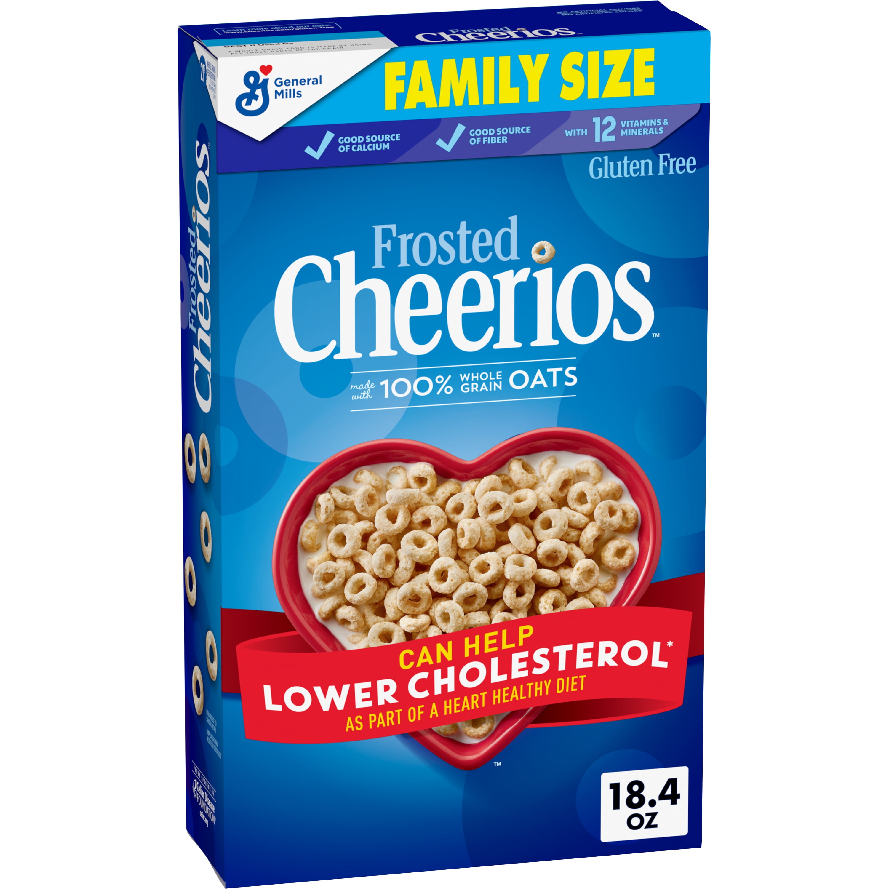 Frosted Cheerios, Heart Healthy Cereal, Happy Heart Shapes, Family Size ...