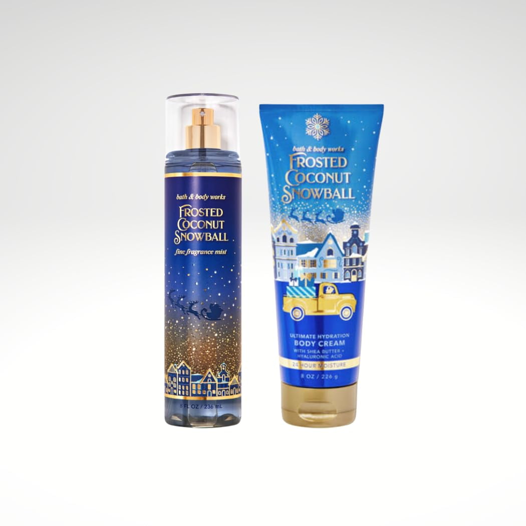 Frosted Coconut Snowball Gift Set - Fine Fragrance Body Mist Spray ...
