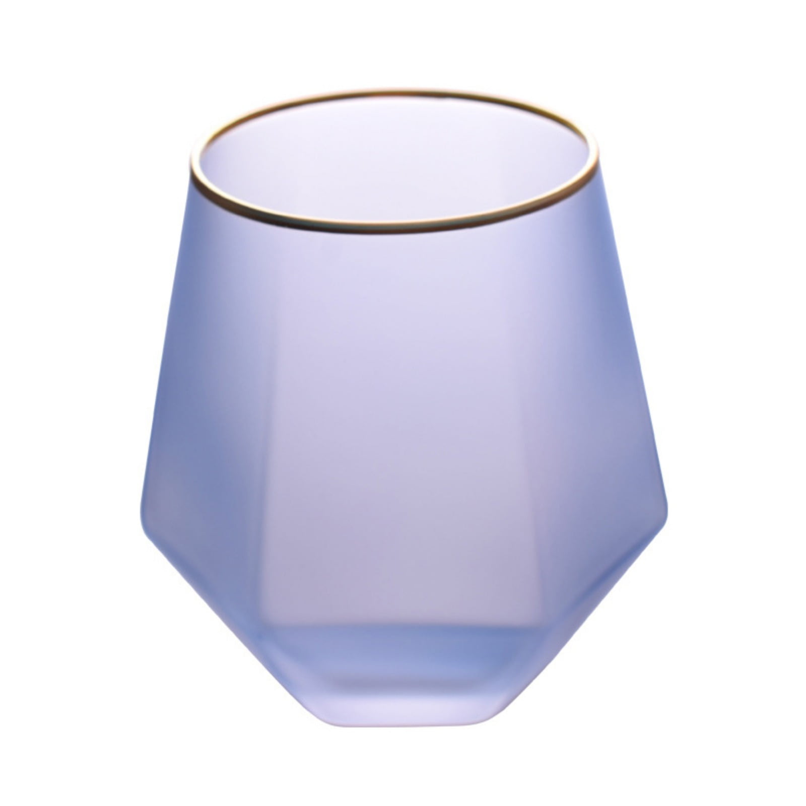 Frosted Colored Diamond Glass Cup, 12oz Frosted Glassware, Romantic ...
