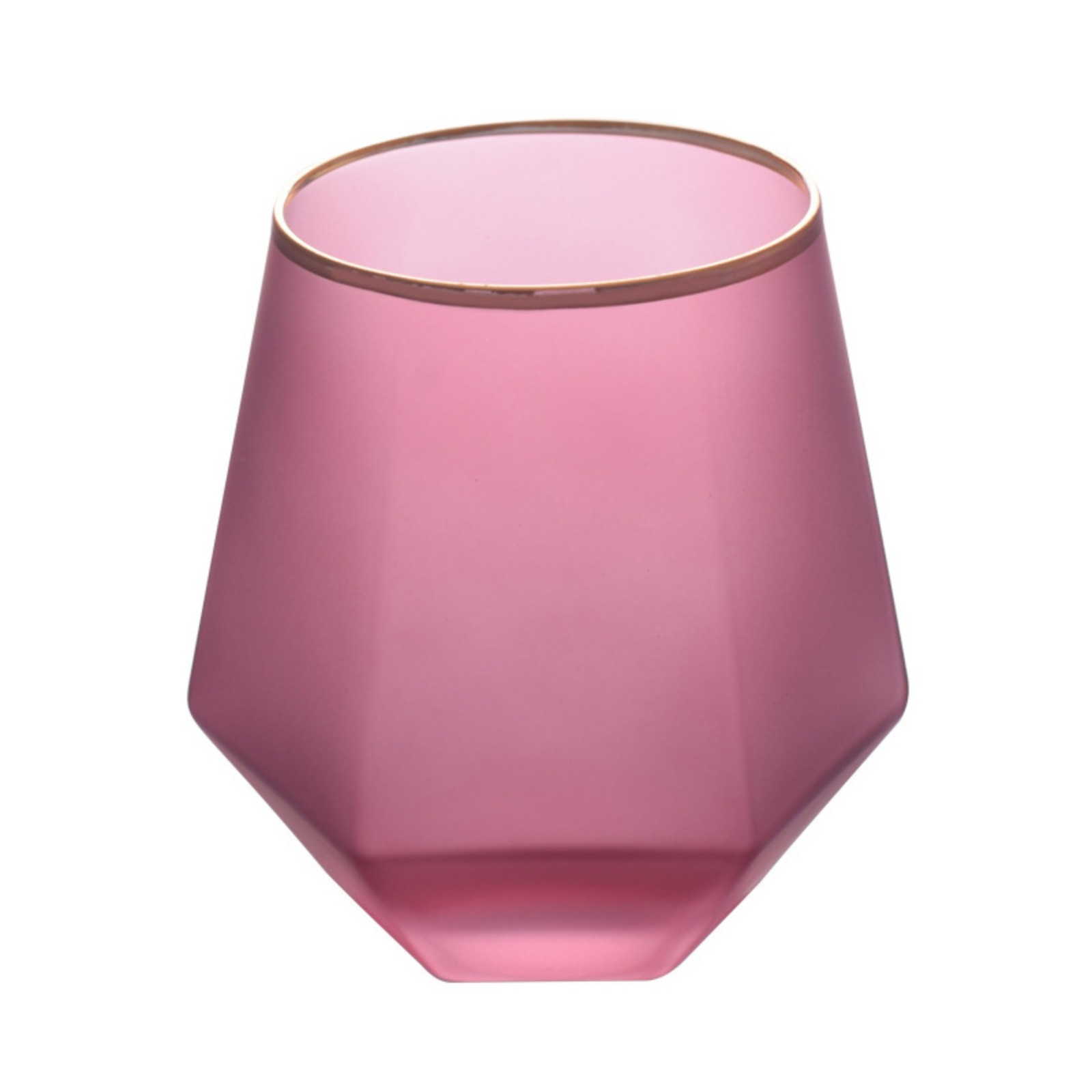 Frosted Colored Diamond Glass Cup, 12oz Frosted Glassware, Romantic ...