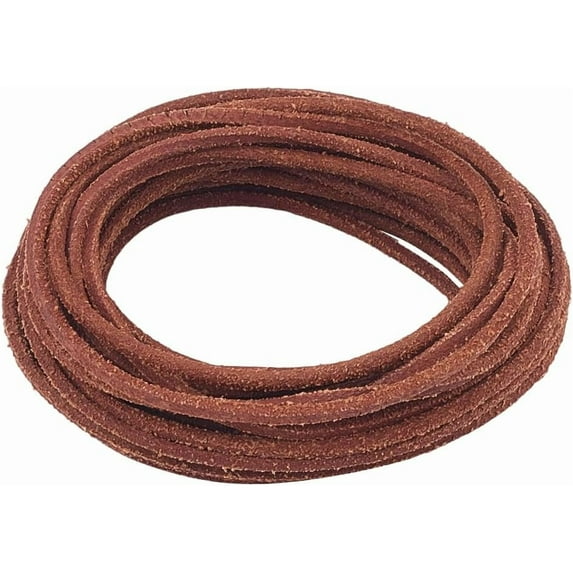 Frosted Cowhide Leather Cord 5m x 2.5mm Round Genuine Leather String ...