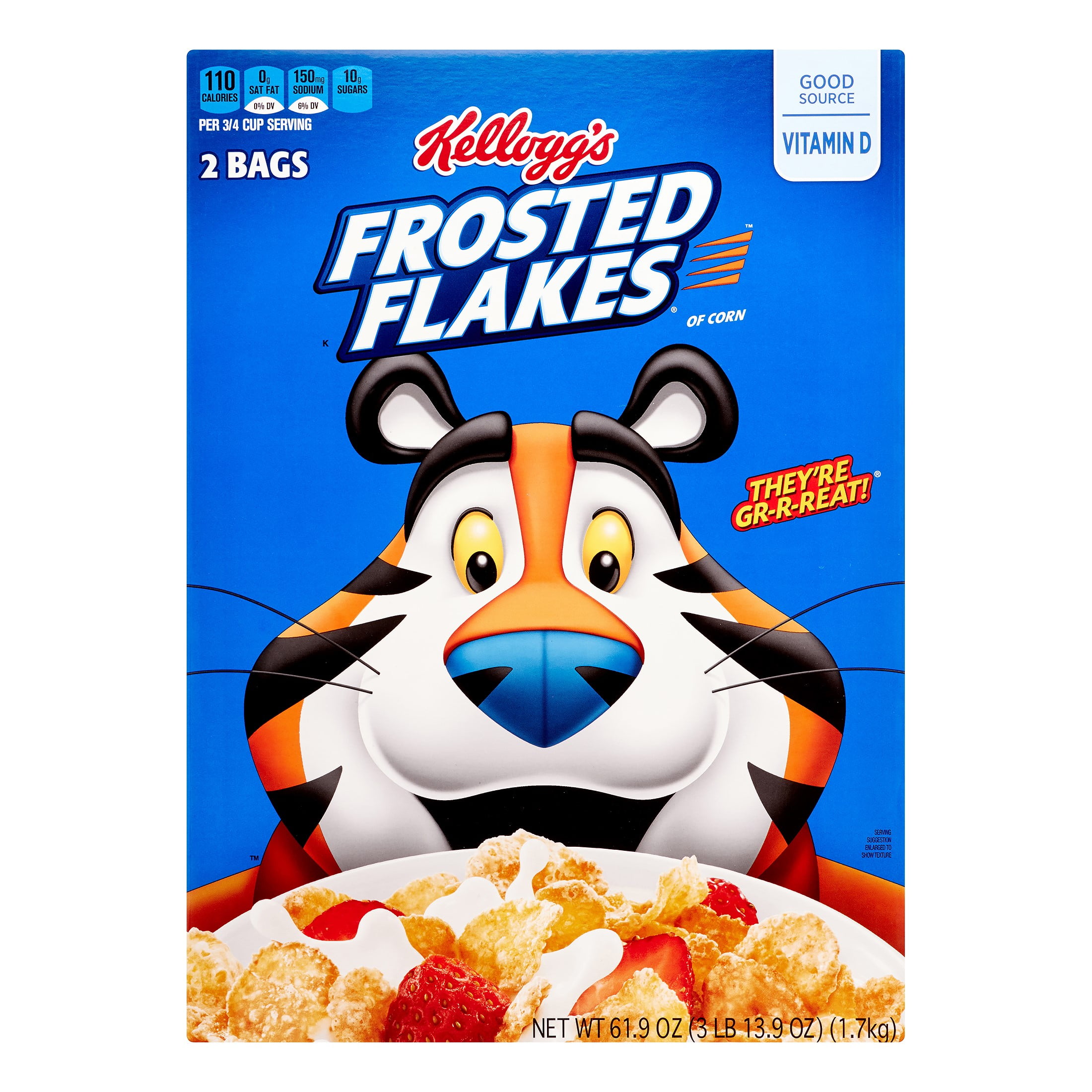 Frosted Flakes Cereal, Original, 31 Oz, 2 Ct - Walmart.com