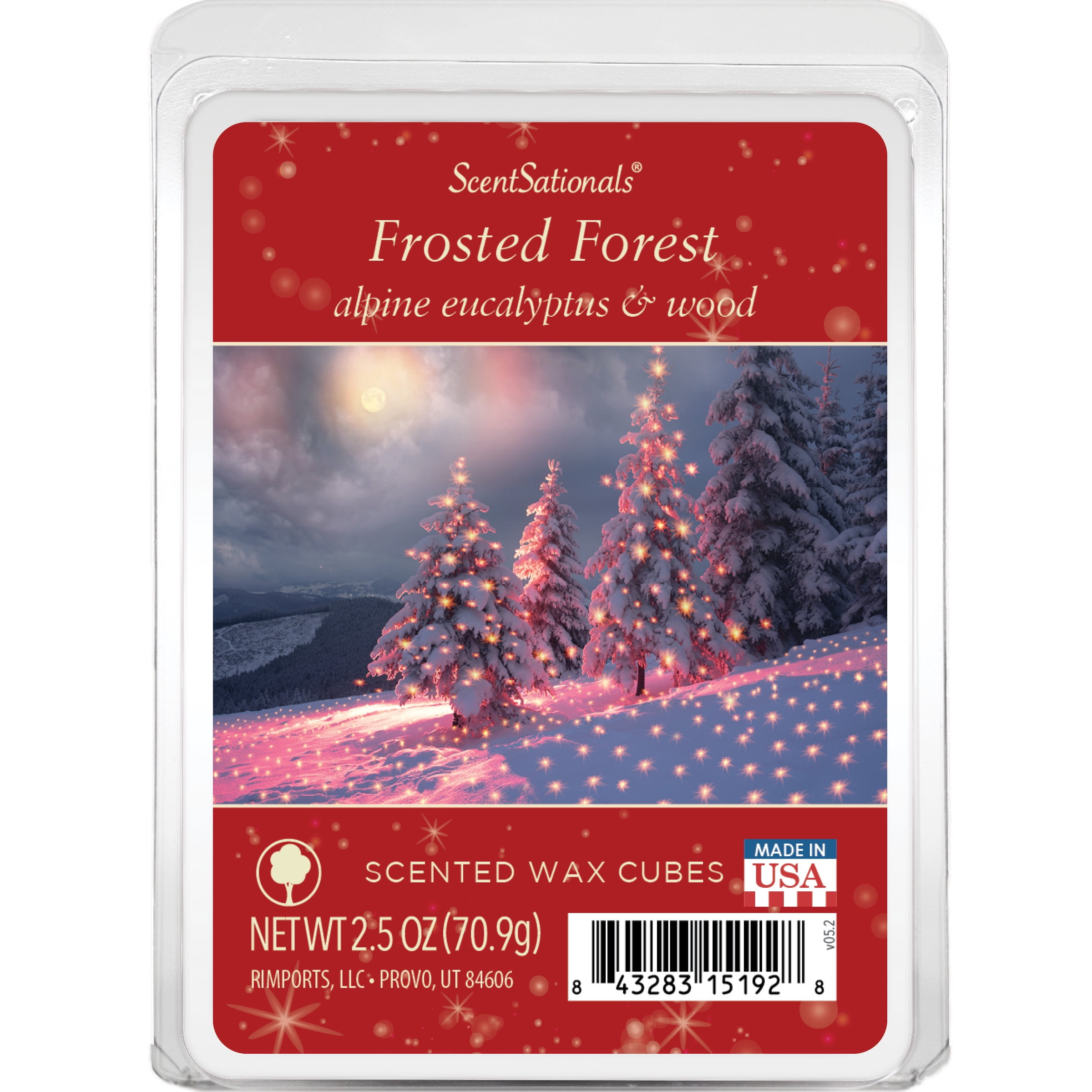 Frosted Forest Scented Wax Melts, ScentSationals, 2.5 oz (1-Pack ...
