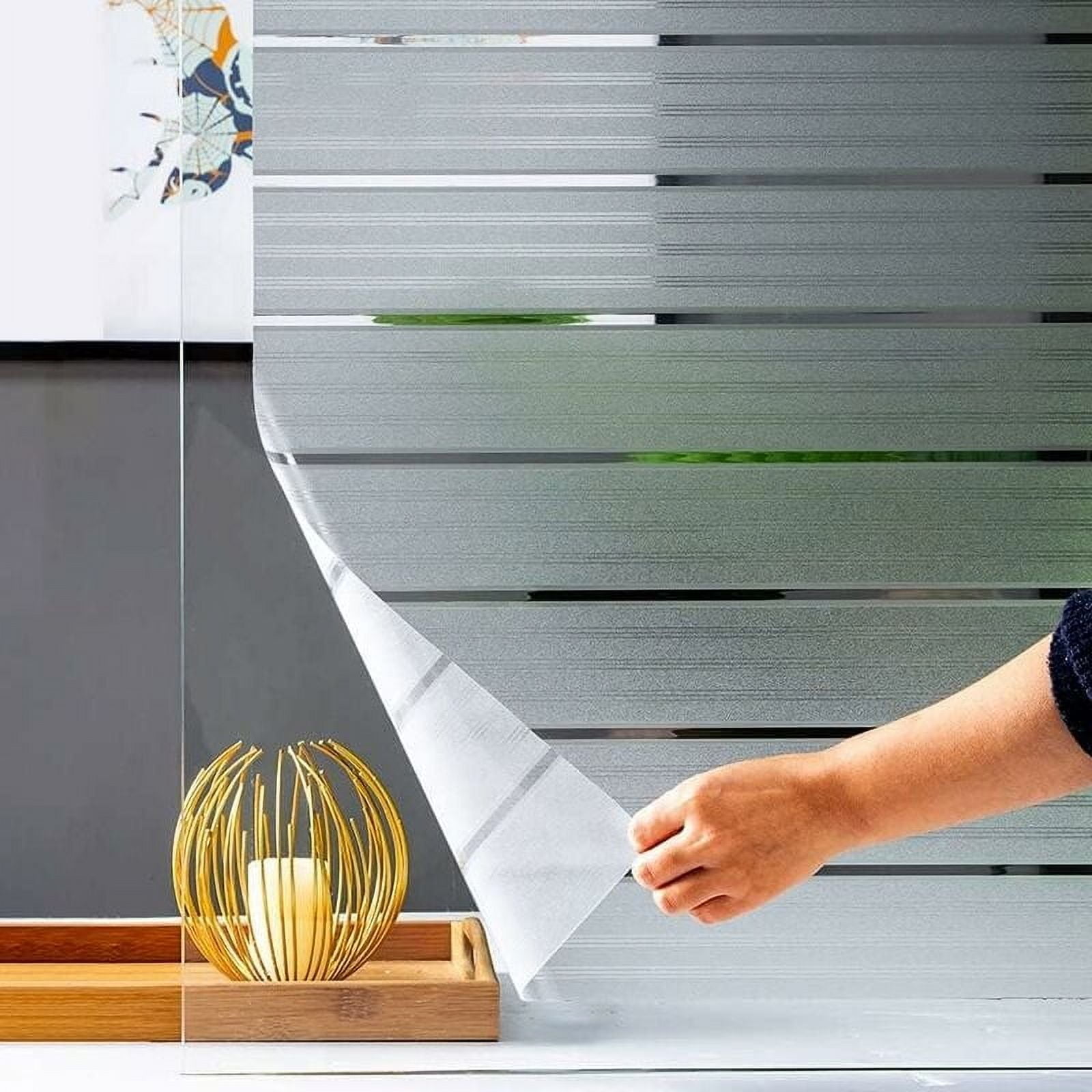 Frosted Glass Film for Home Office, Privacy Window Film with Heat ...