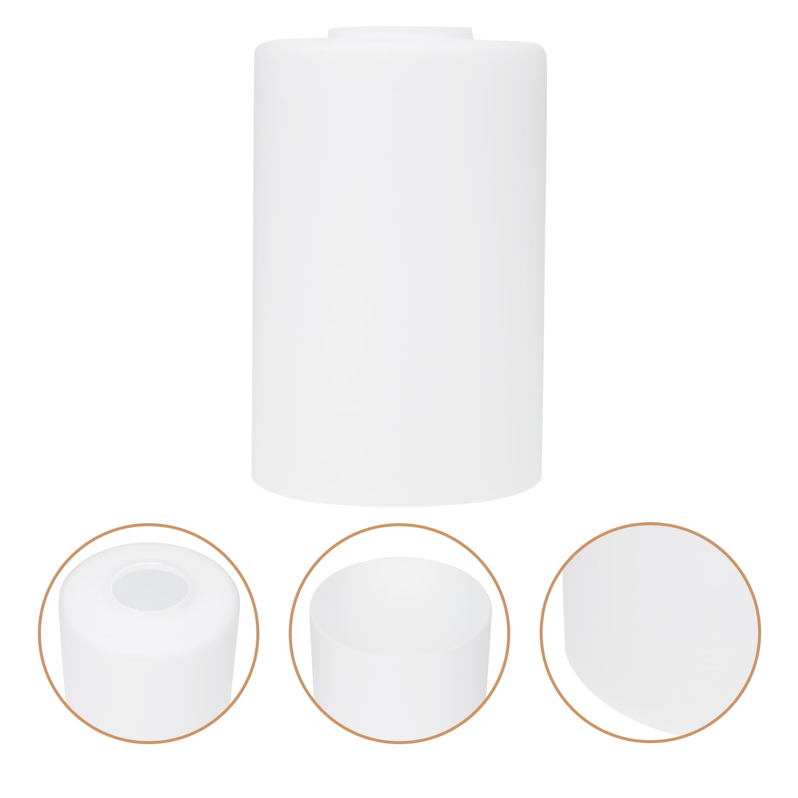 Frosted Glass Lampshade Ceiling Light Cover Simple Cylinder Light Shade ...