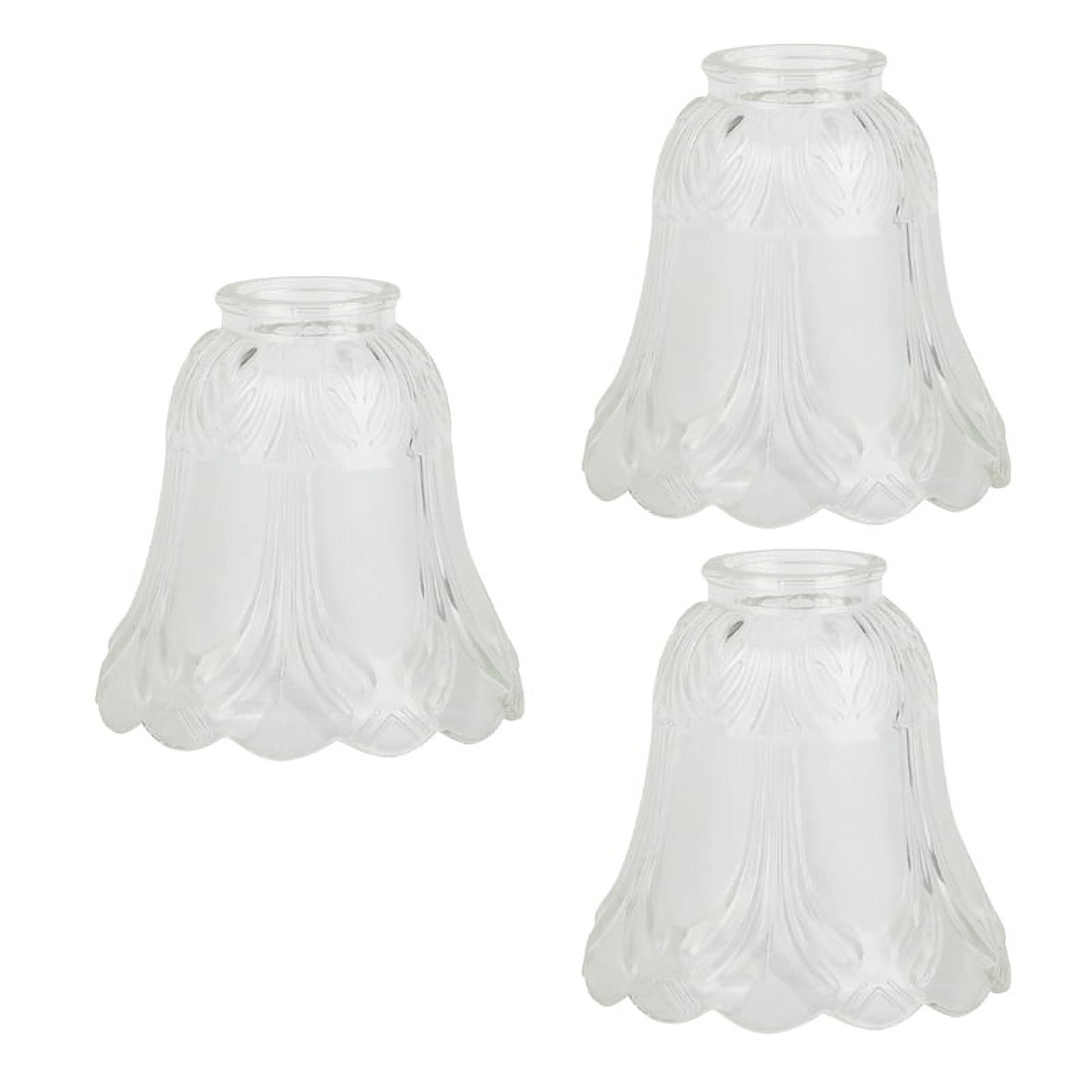 Frosted Glass Lampshade Shell Lamp Holder Chandelier Wall Lamp Table ...