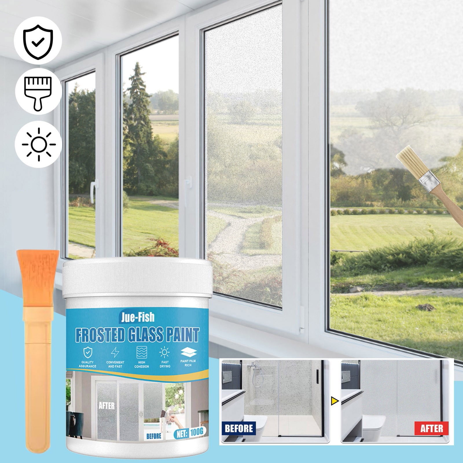 Frosted Glass Paint Door And Window Shading Frosted Glass Paint Hazy ...