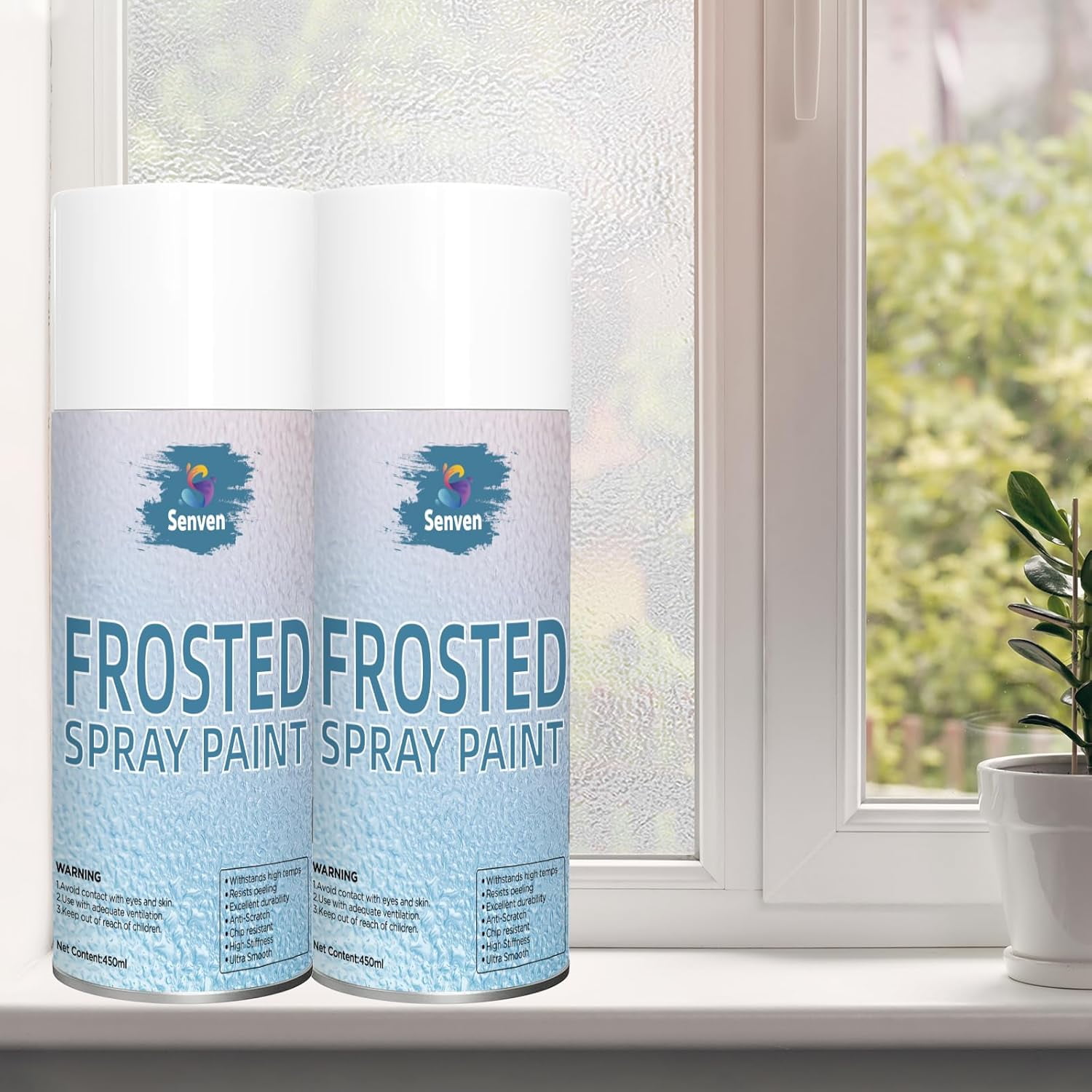 Frosted Glass Spray Paint Translucent 32oz, Glass Frosted Paint for ...