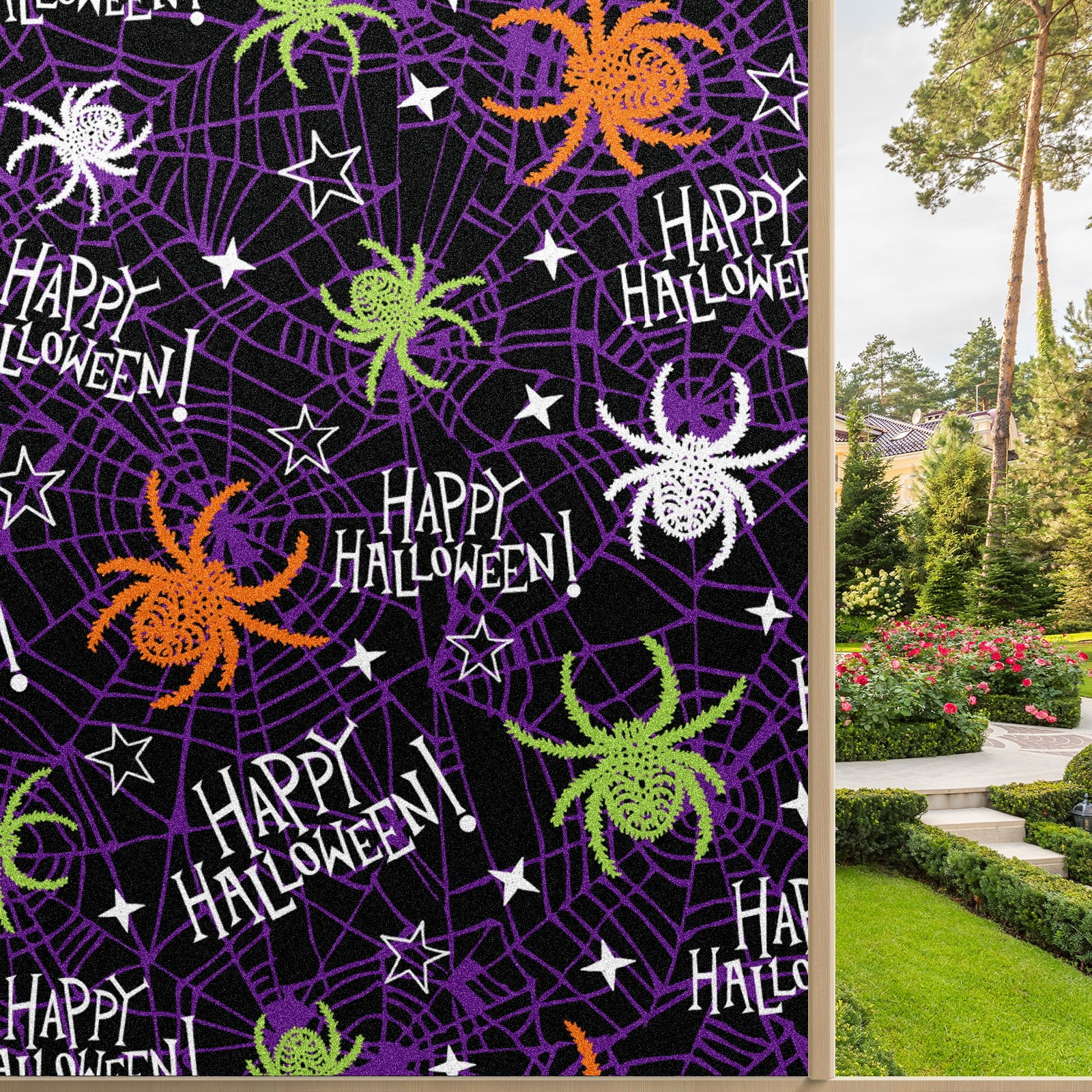 Frosted Glass Window Film Privacy Films Static Clings Uv Protection Sun Blocking Window decal ...