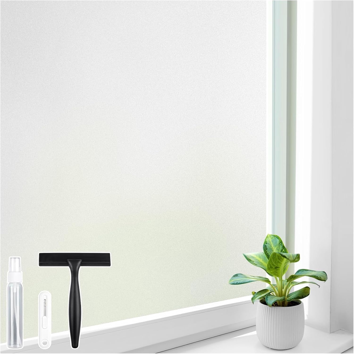 Frosted Glass Window Film with Tools UV Blocking Film for Glass ...