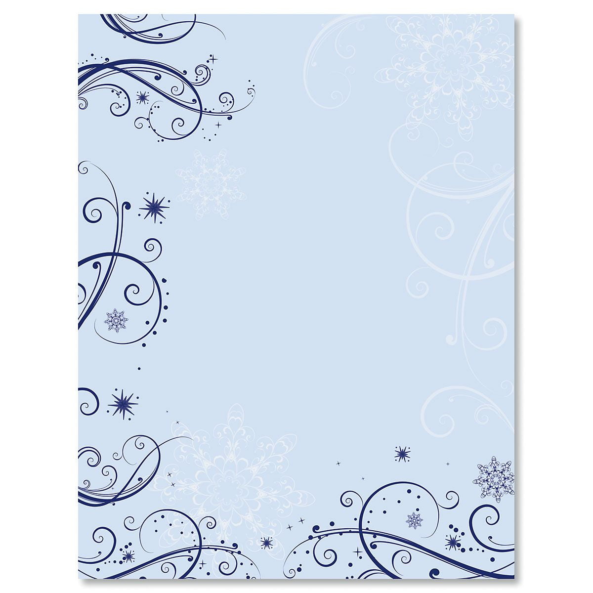 Frosted Glimmer Christmas Letter Papers - Set of 25 Christmas ...