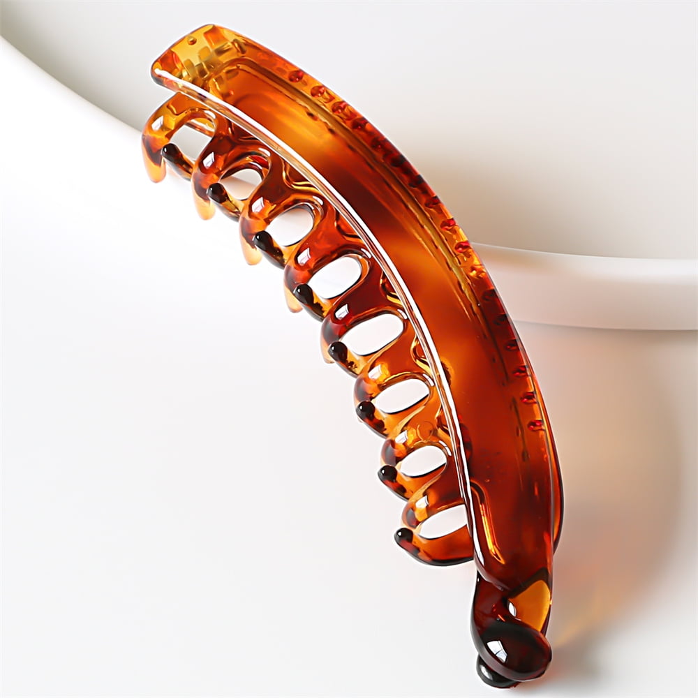 Frosted Hair Clips Solid Color Banana Clip Women's Hair Accessories ...