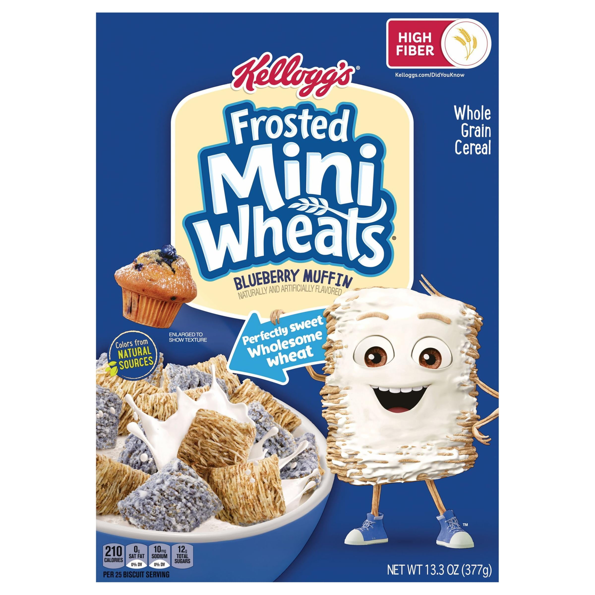 Frosted Mini-Wheats Blueberry Muffin KEF16 Cereal 13.3 oz - Walmart.com