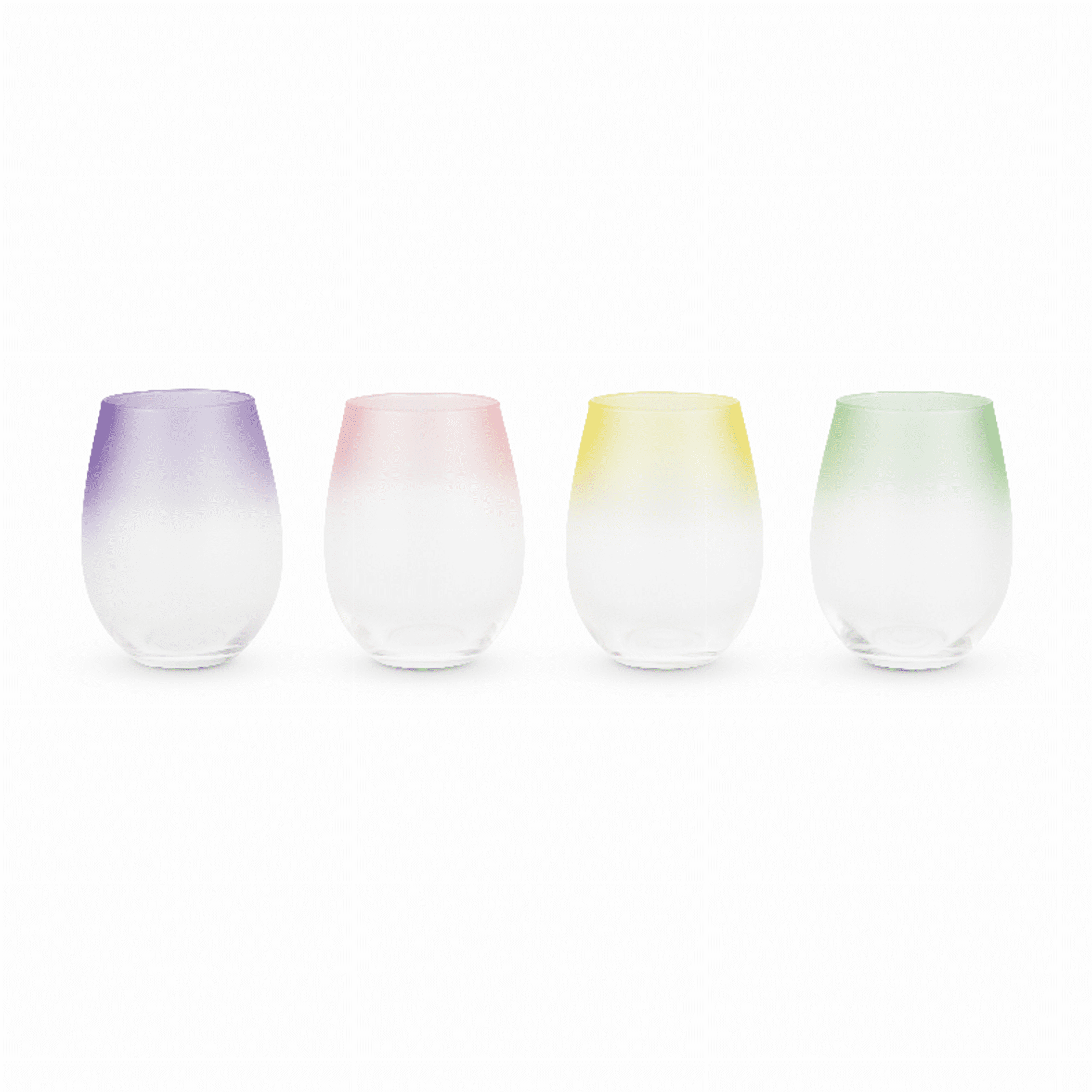 Frosted: Ombre Stemless Wine Glasses By Blush[ Assorted ] - Walmart.com