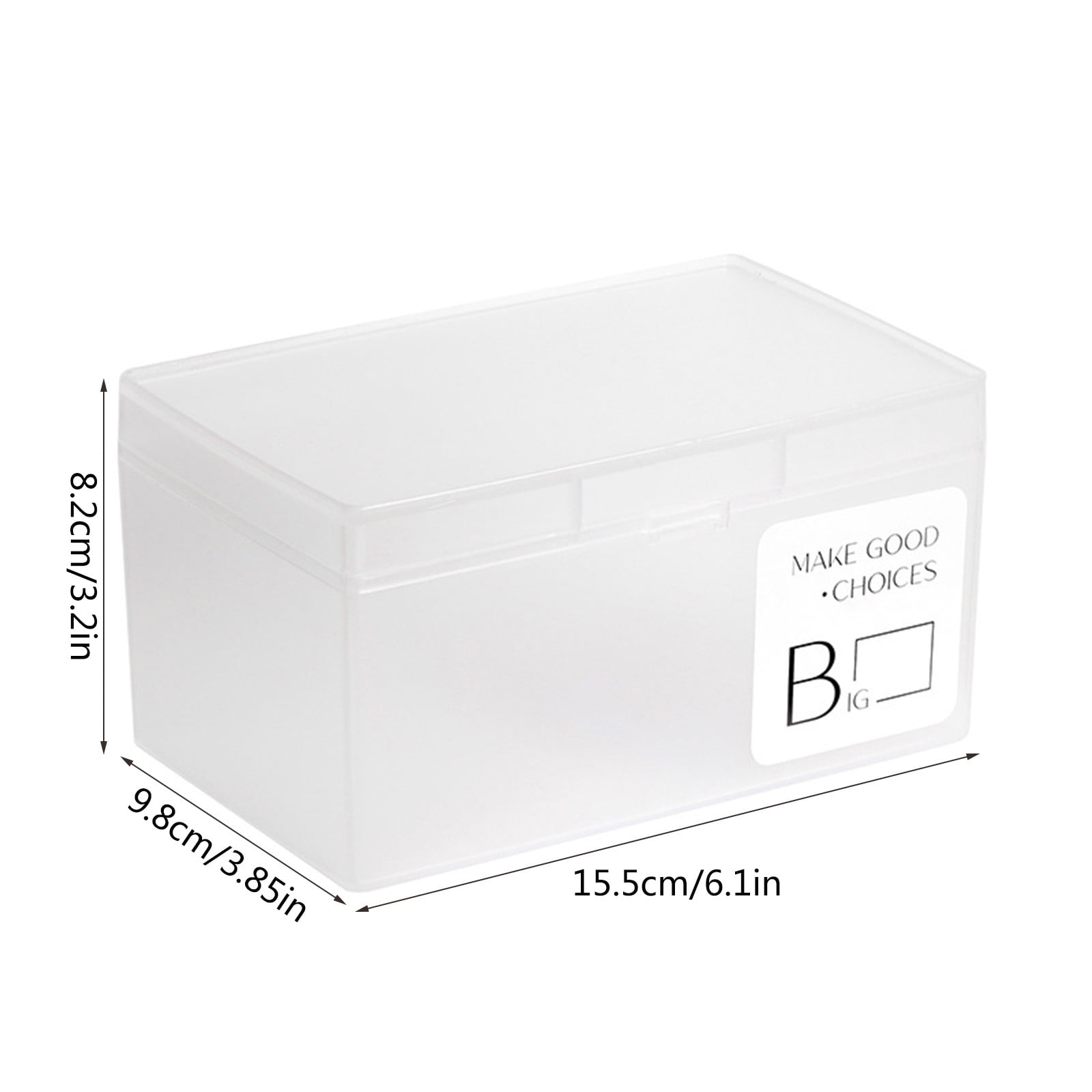 Frosted Transparent Storage Box with Buckle Cover | Stackable Plastic ...