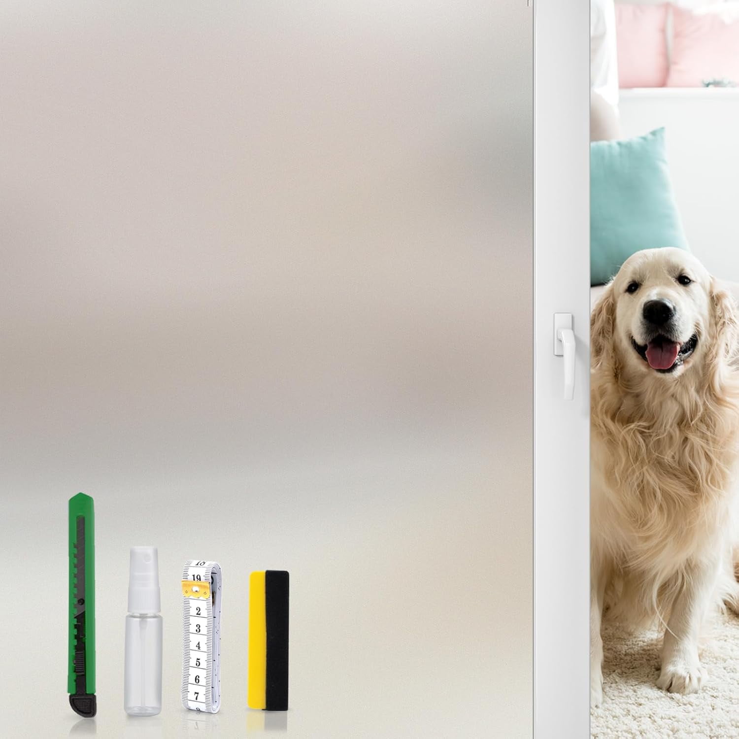 Frosted Window Film for Glass , Opaque Sun Blocking Anti UV Static ...