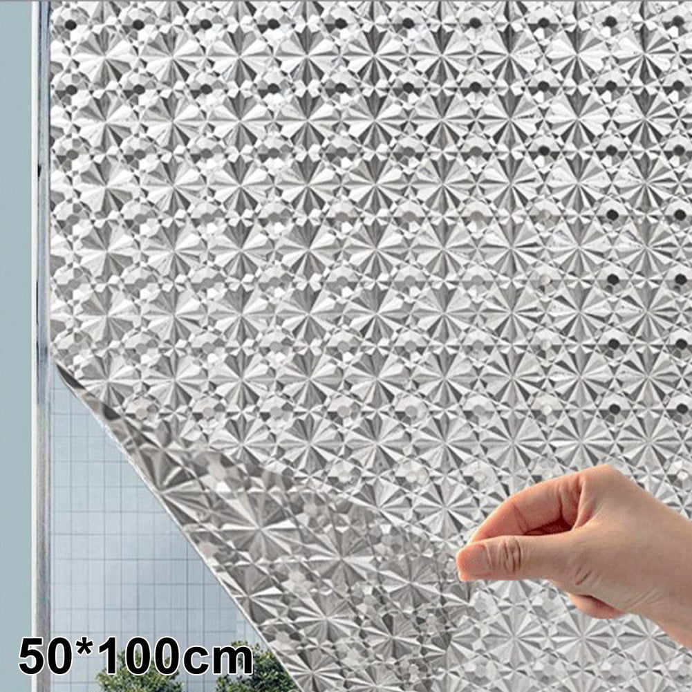 Frosted glass stickers translucent opaque bathroom shading window film ...
