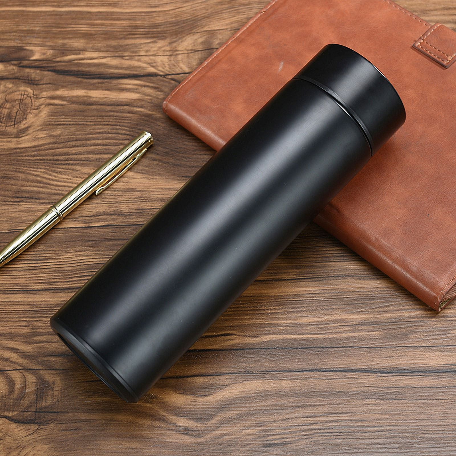 Frosted intelligent thermos cup stainless steel temperature digital ...