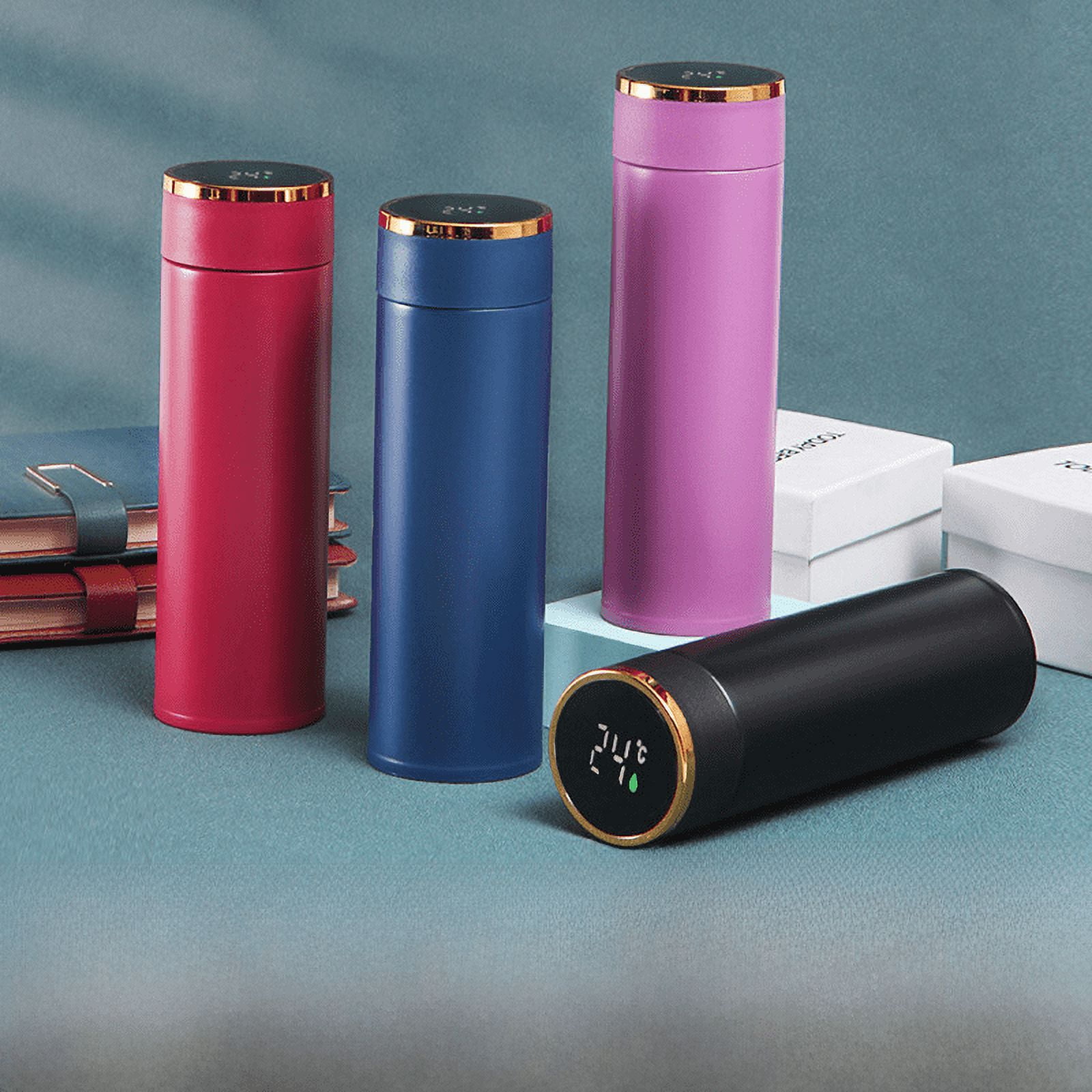 Frosted intelligent thermos cup stainless steel temperature digital ...