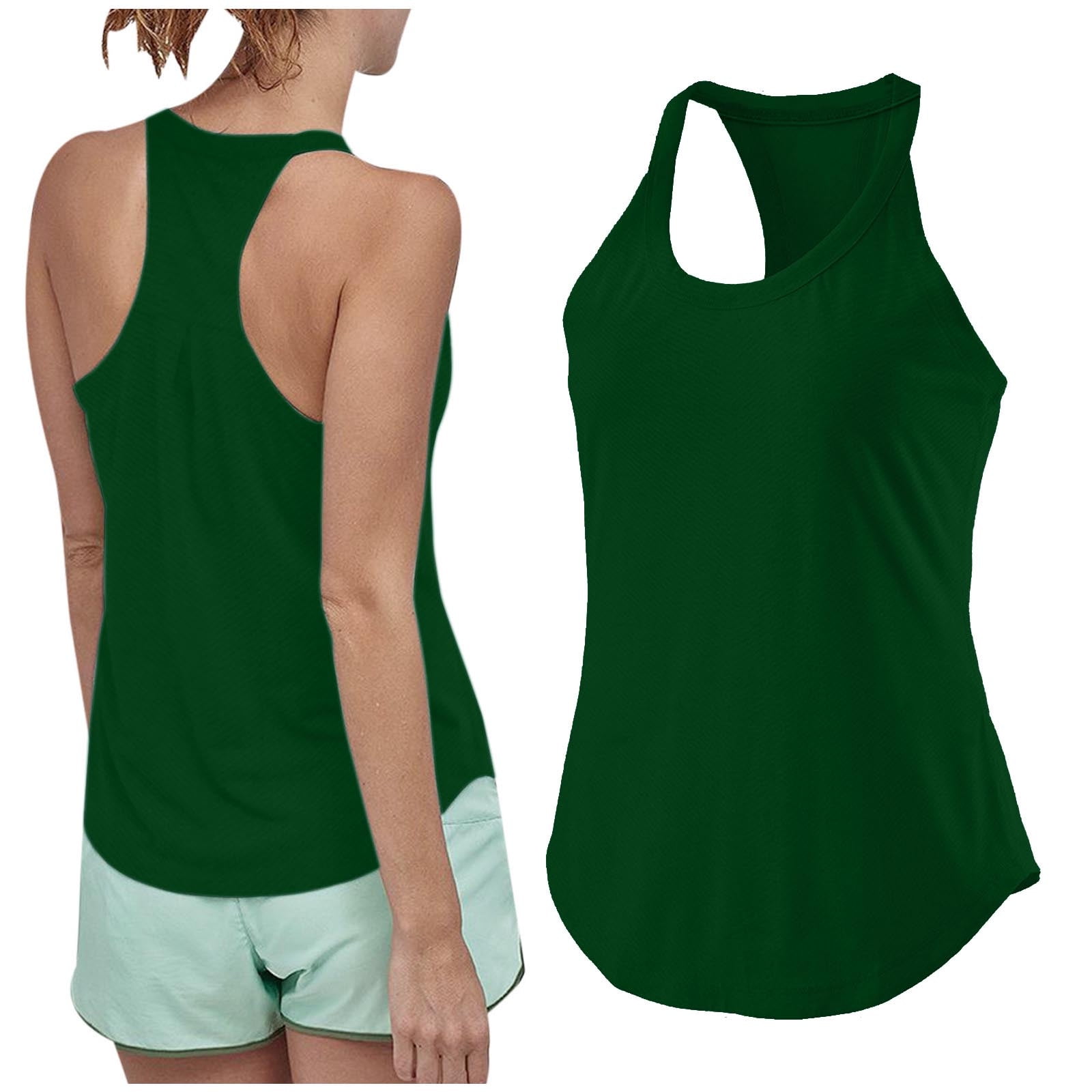Frostluinai Athletic Tank Tops for Women Sleeveless Crewneck Yoga ...