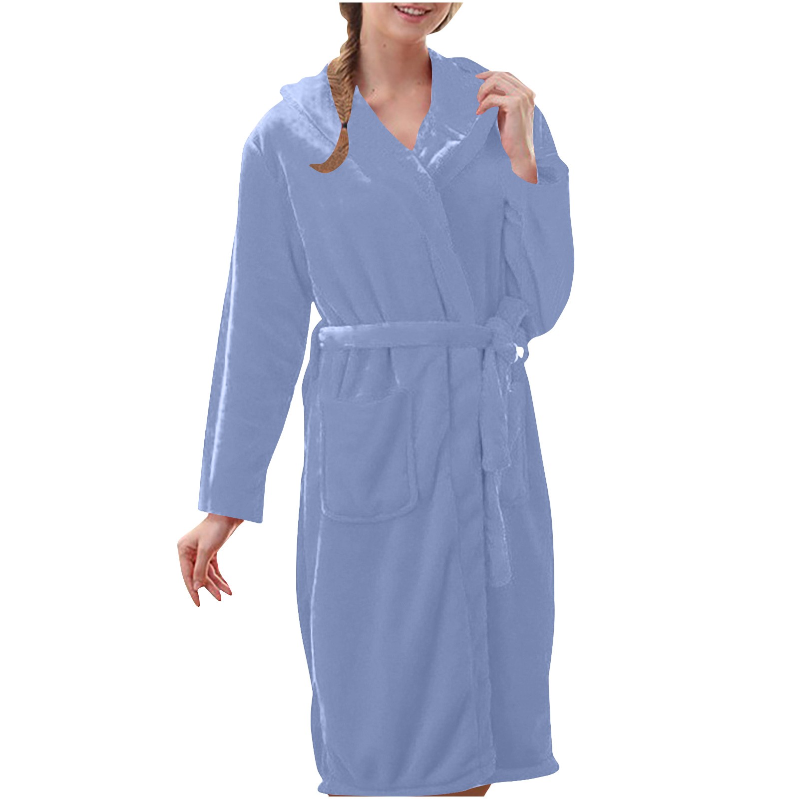 Frostluinai Bath Robes for Women Men 2023! Unisex Plus Size Fleece ...