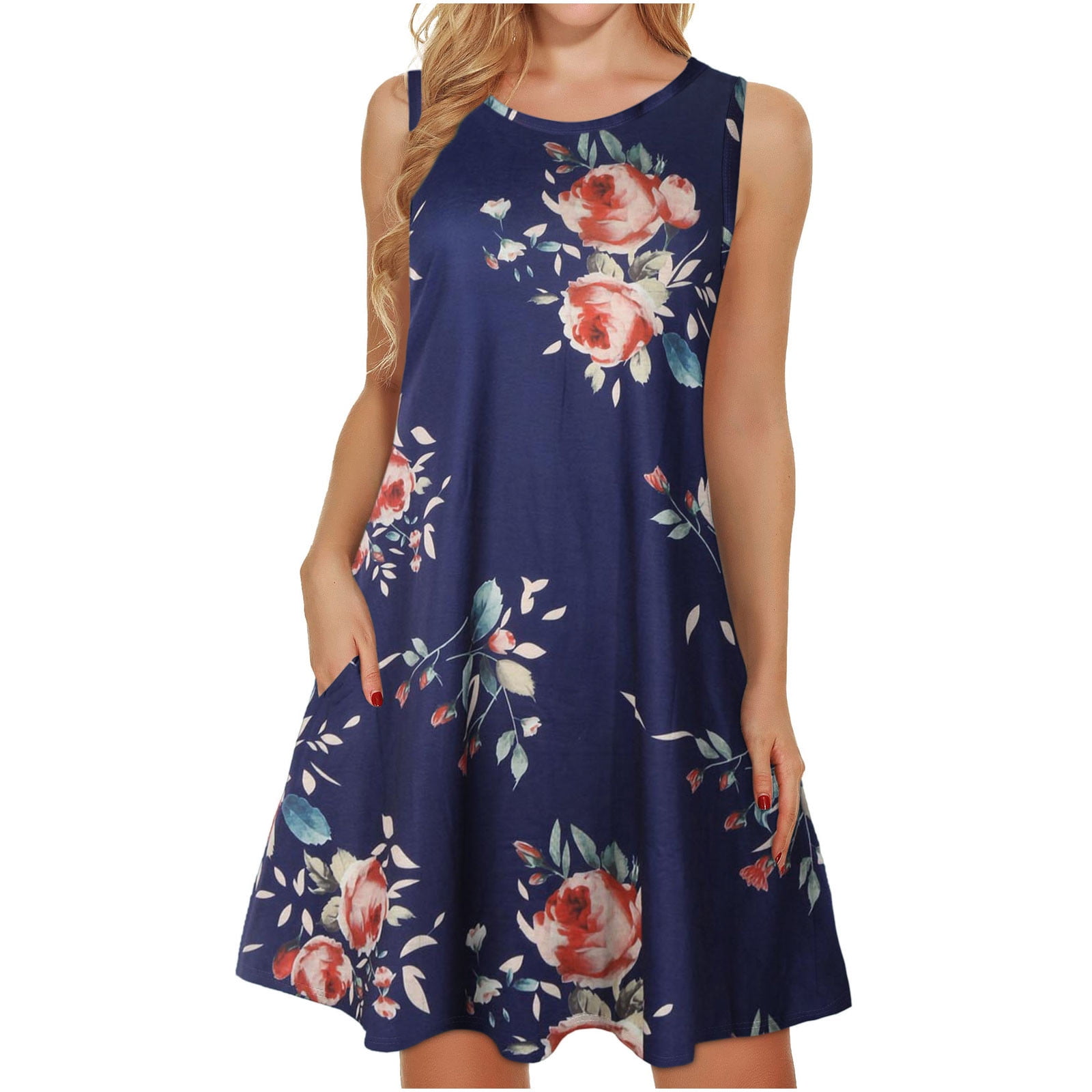 Frostluinai Clearance Items Plus Size Summer Dresses For Women Casual T ...