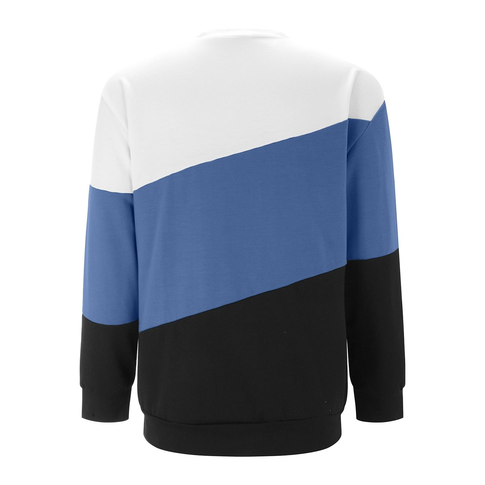 Frostluinai Color Block Sweatshirts for Women Crewneck Long Sleeve ...
