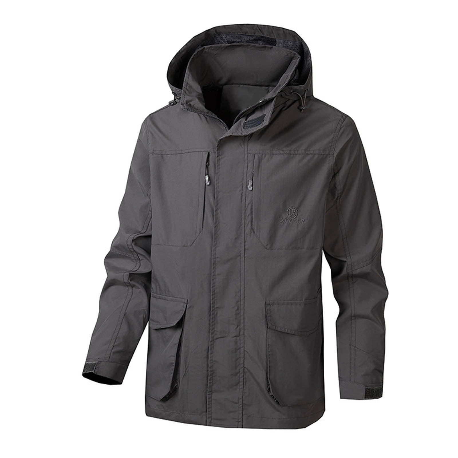 Frostluinai Jackets for Men Outdoor Rain Jacket 2023! Men's Suit Hooded ...