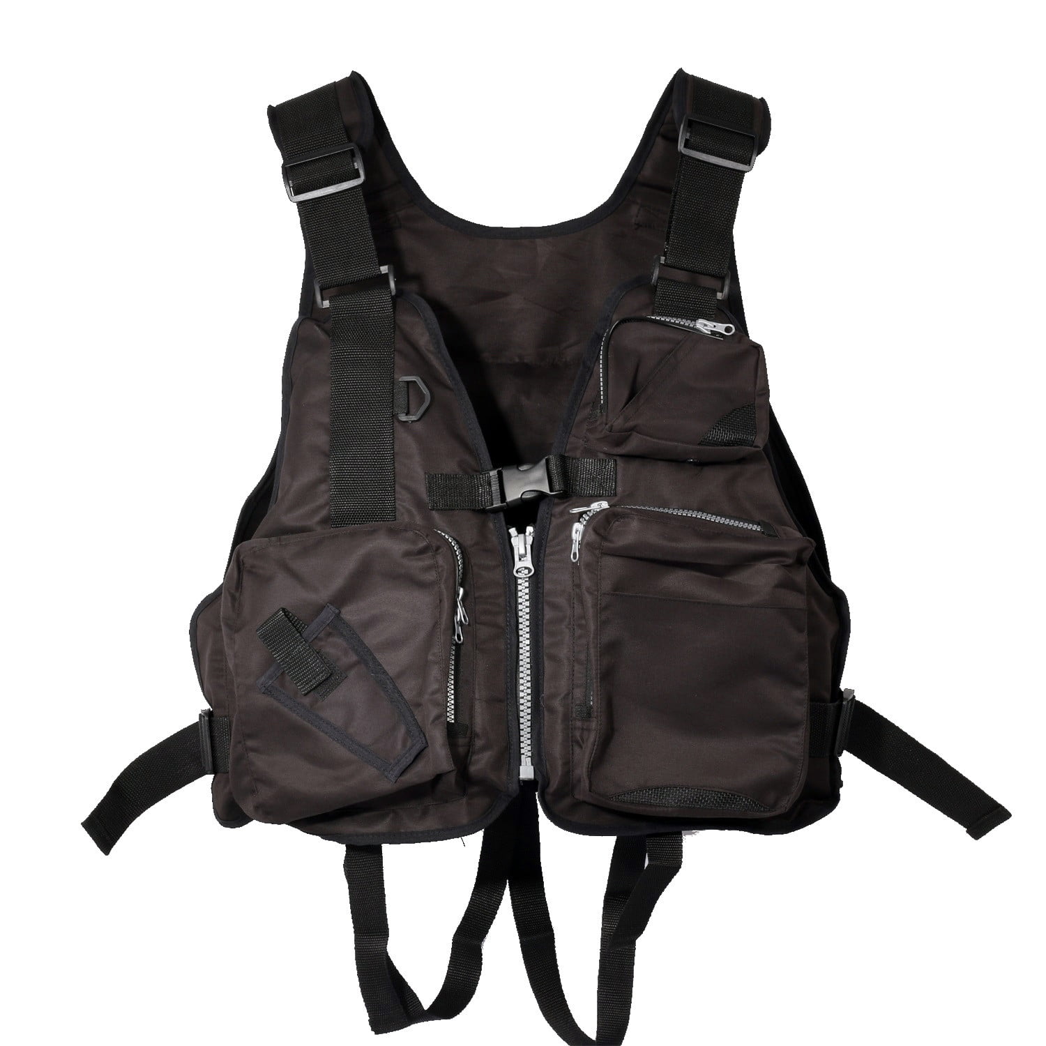 Frostluinai Adult Multi Pocket Life Jacket, Nylon Black - Walmart.com
