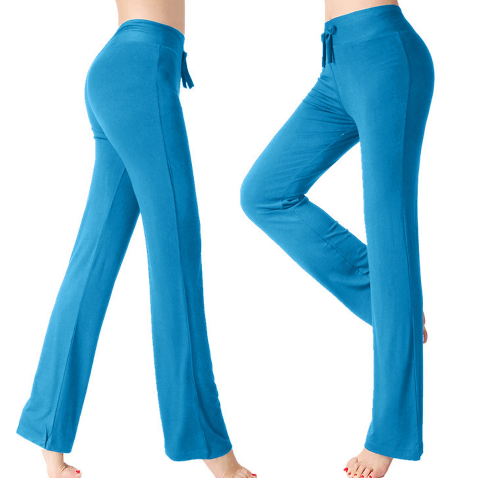 Frostluinai Loose Yoga Pants for Women High Waist Drawstring Sport ...