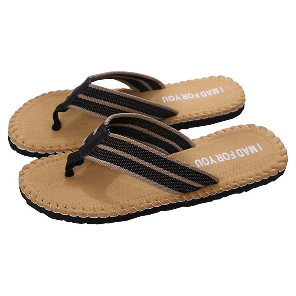 Frostluinai Men Yoga Mat Flip Flops Comfortable Arch Support Non-Slip ...