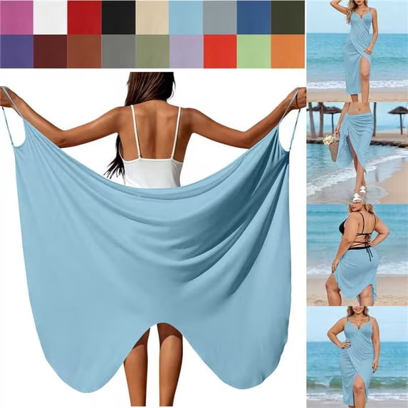 Frostluinai Sarong Wraps for Women Beach Cover Ups Bikini Bathing Suit ...