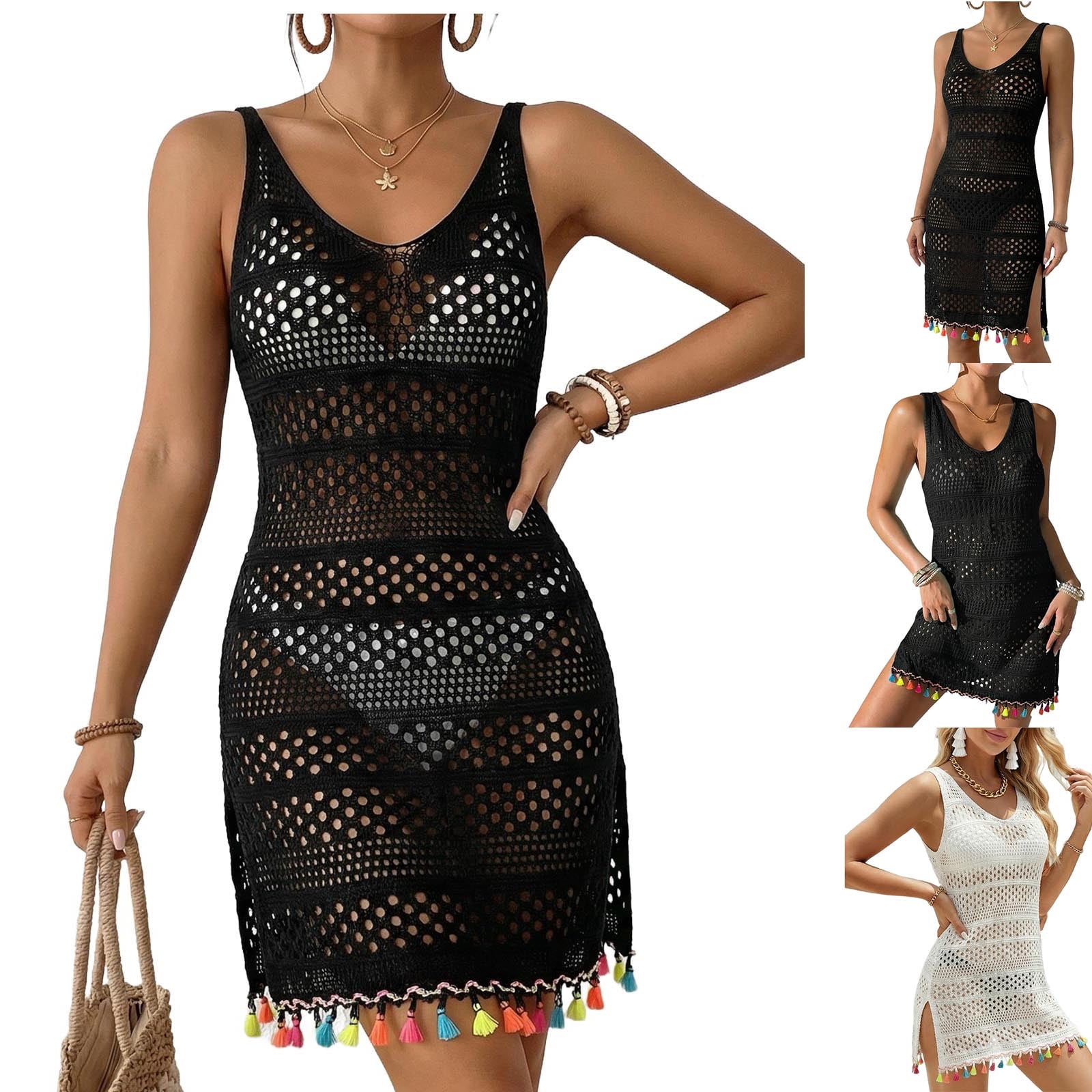 Frostluinai Swimsuit Coverup for Women Bathing Suit Cover ups Crochet ...