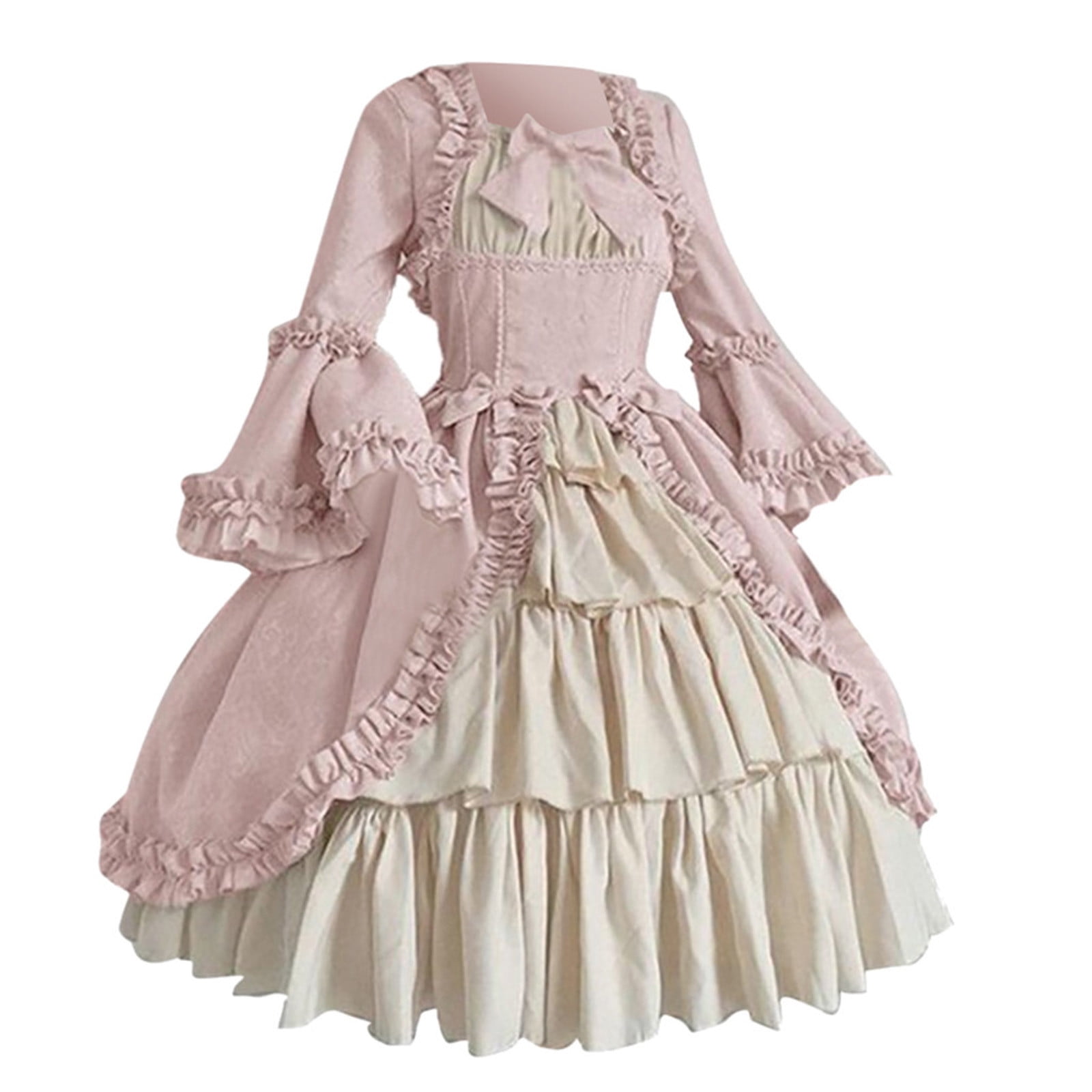 Frostluinai Victorian Dress Ball Gown For Women Medieval Dres Plus Size ...