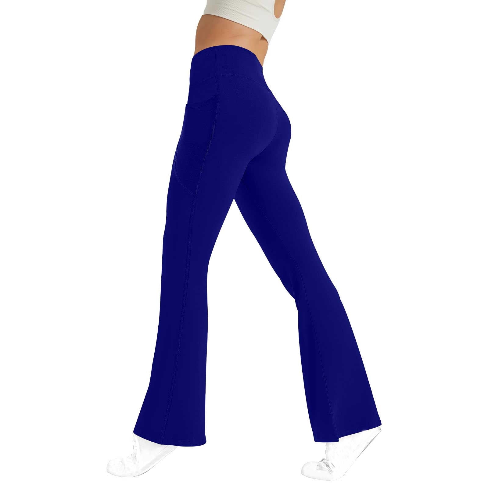 Frostluinai Womens Yoga Bootcut Pants High Waisted Butt Lifting Flare ...