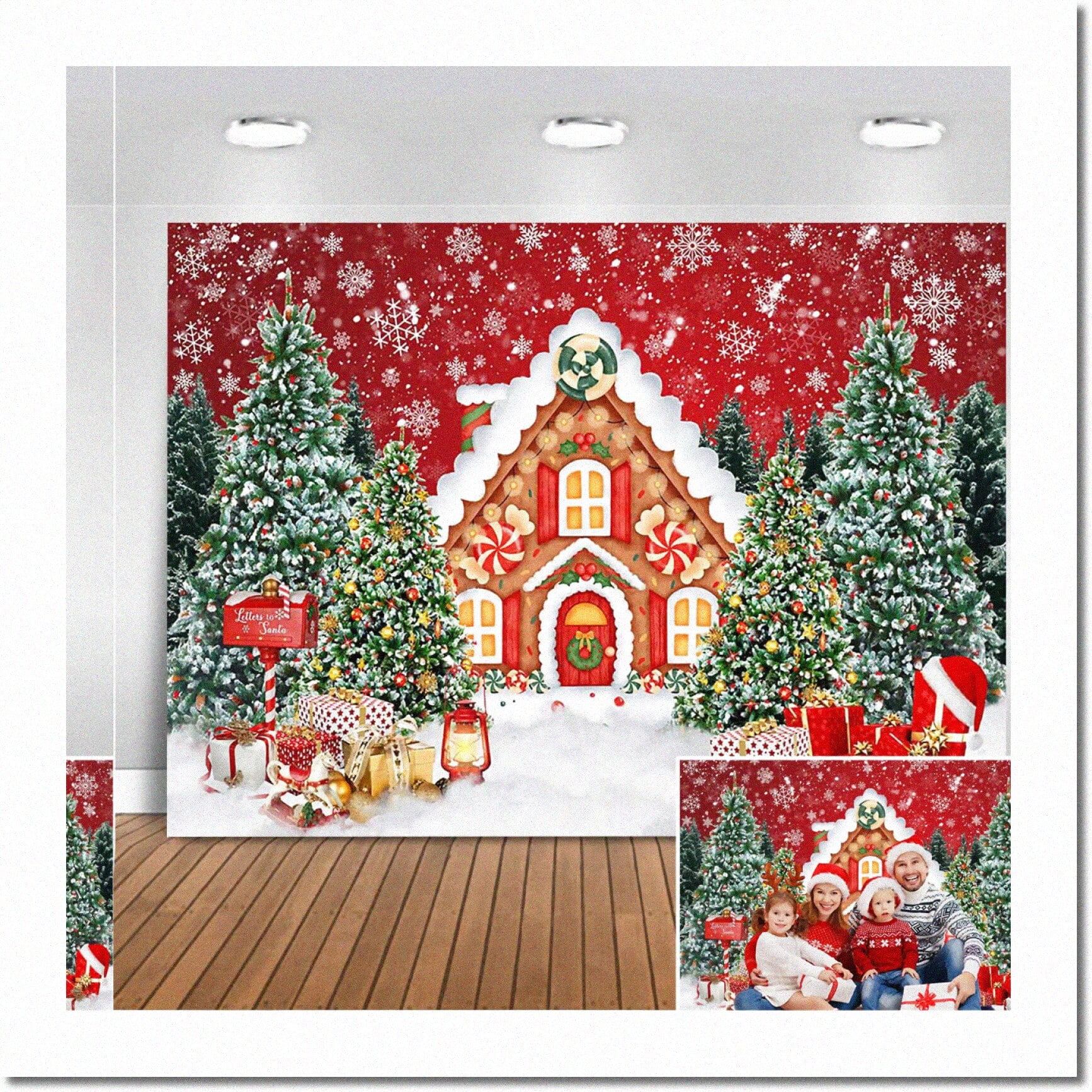 Frosty Forest Funhouse Photography Backdrop - Perfect for Kids' Cookie ...