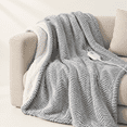 Frosty Gray Throw Heated Blanket, 50
