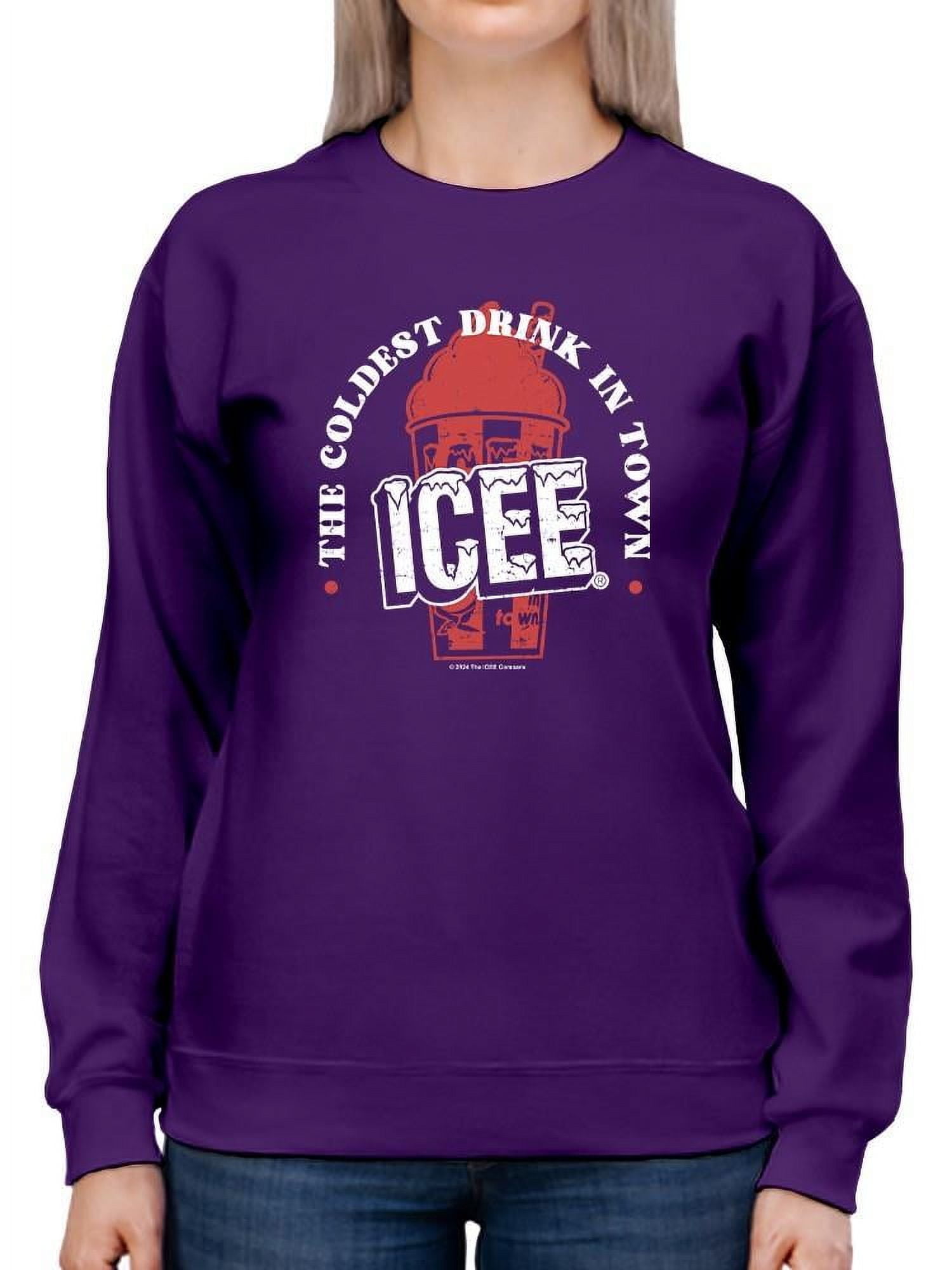Frosty ICEE Wave Delight - Coldest Drink Town Graphic Sweatshirt Women ...