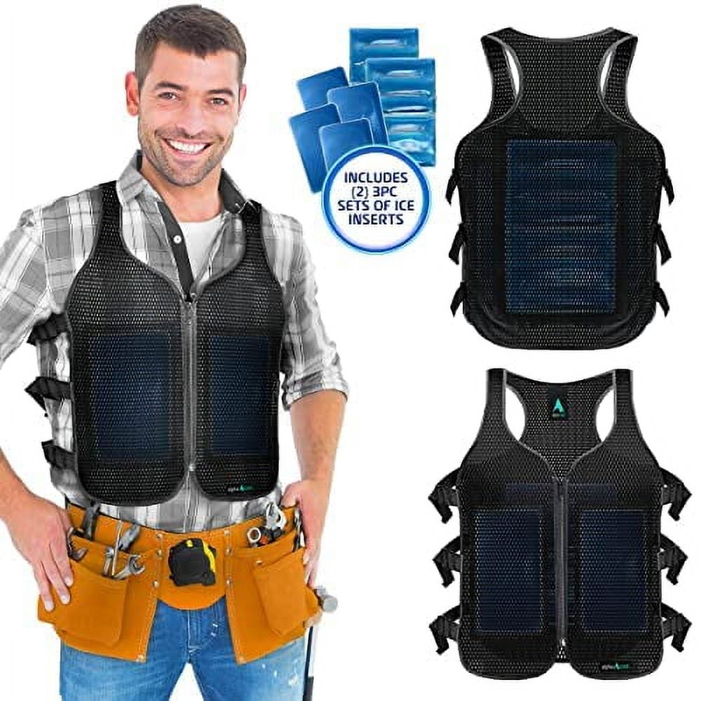 Frosty Mesh Ice Vest for Men and Women – Cooling Vest with Ice Packs, 2 ...