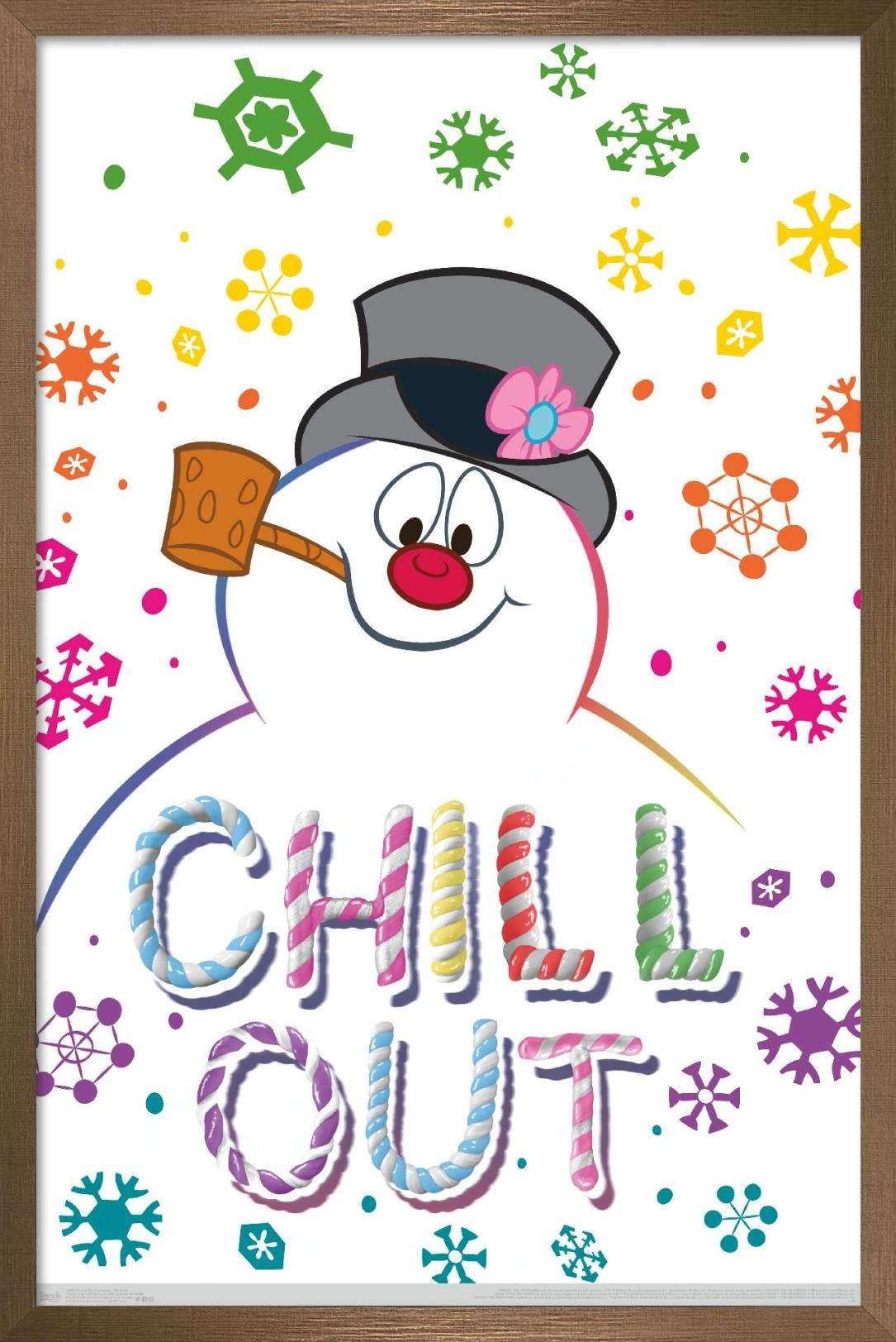 Frosty The Snowman - Chill Out Wall Poster, 22.375" x 34", Framed ...