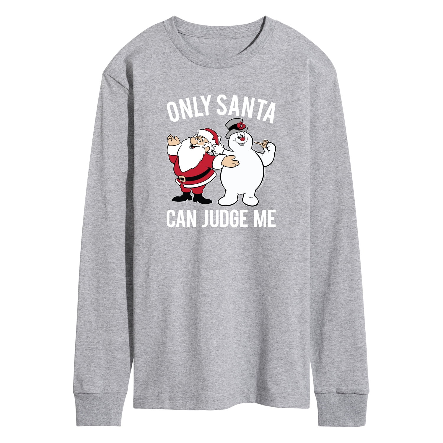 Frosty The Snowman - Christmas - Only Santa Can Judge Me - Men's Long ...